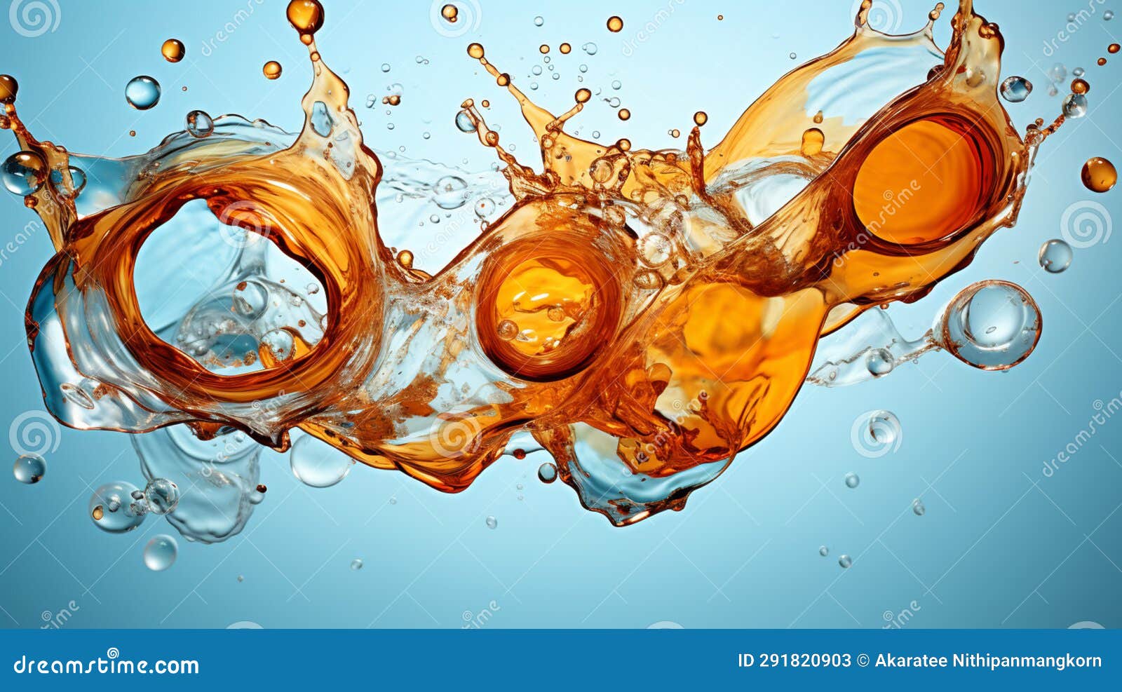 Abstract Colorful Soft Drink Bubble, Splash Effect Stock Illustration ...