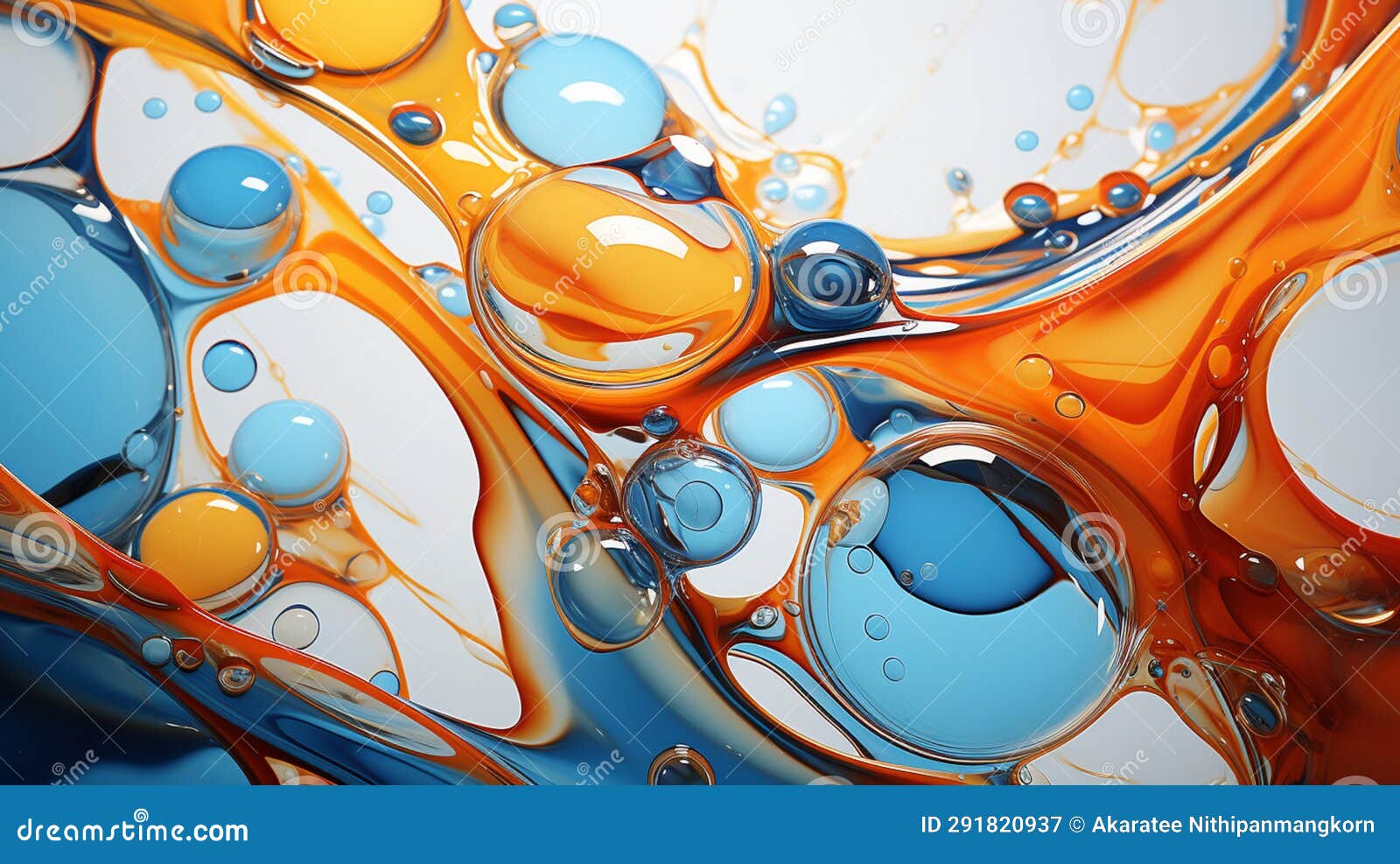 Abstract Colorful Soft Drink Bubble, Splash Effect Stock Illustration ...