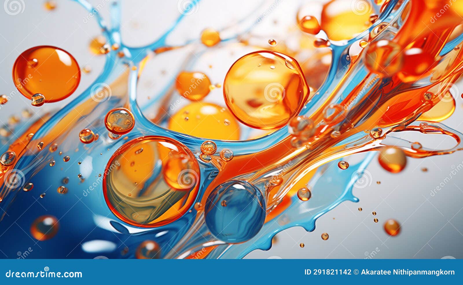 Abstract Colorful Soft Drink Bubble, Splash Effect Stock Illustration ...