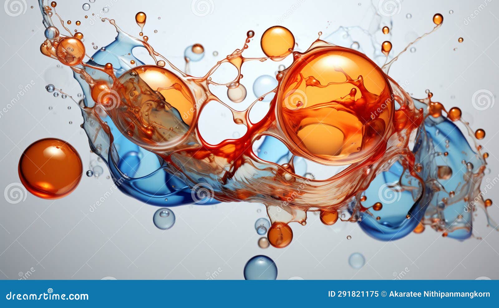 Abstract Colorful Soft Drink Bubble, Splash Effect Stock Illustration ...