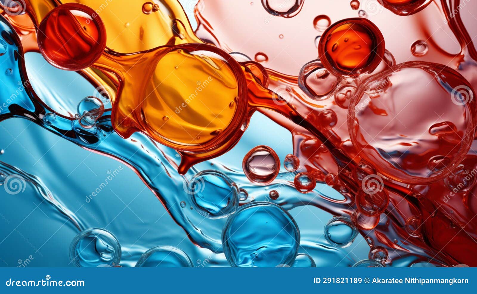 Abstract Colorful Soft Drink Bubble, Splash Effect Stock Illustration ...