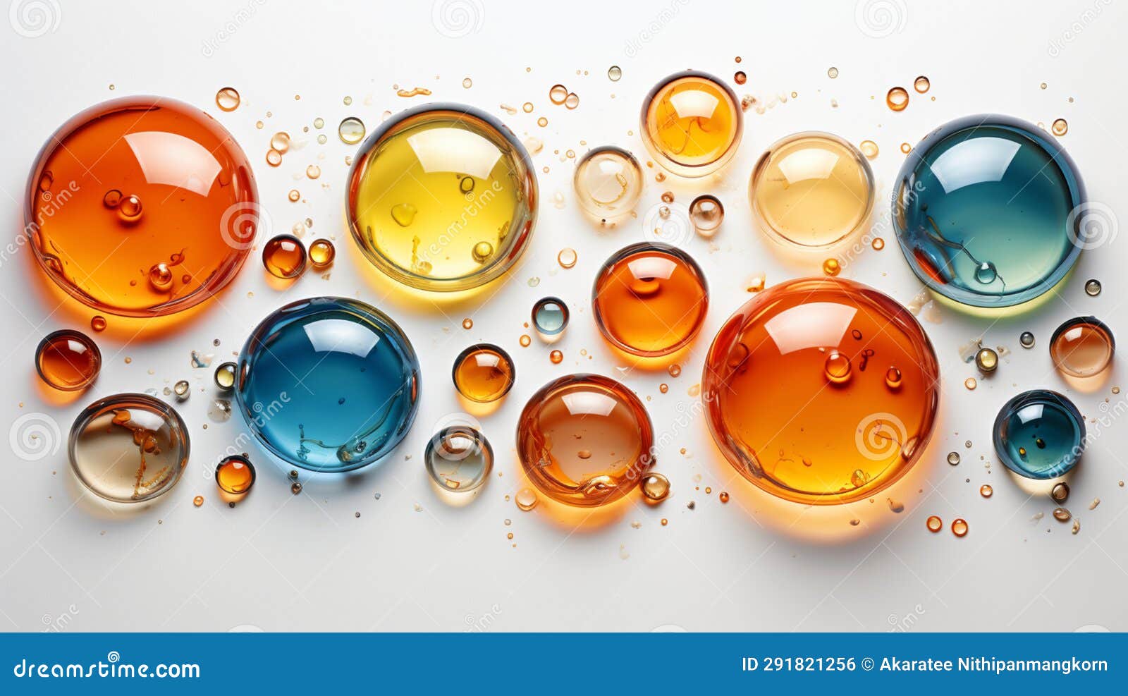 Abstract Colorful Soft Drink Bubble, Splash Effect Stock Illustration ...