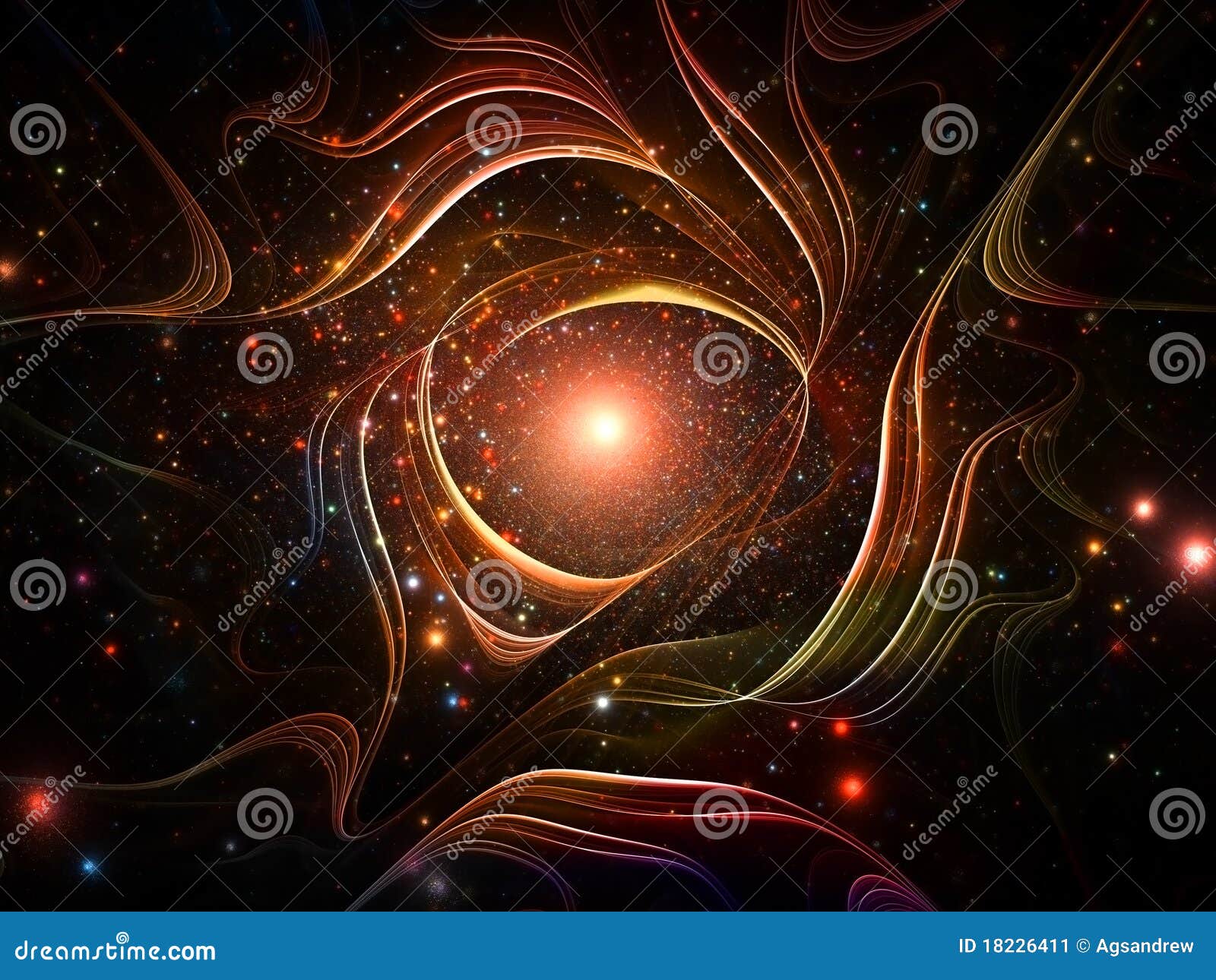 Abstract Colorful Space Background Stock Illustration - Illustration of ...