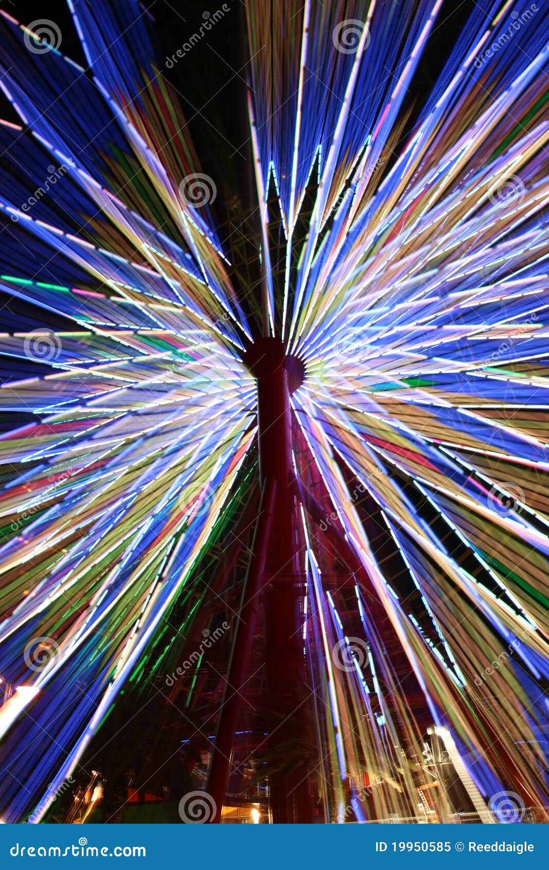 Abstract Colorful Spinning Ferris Wheel Stock Image - Image of time ...