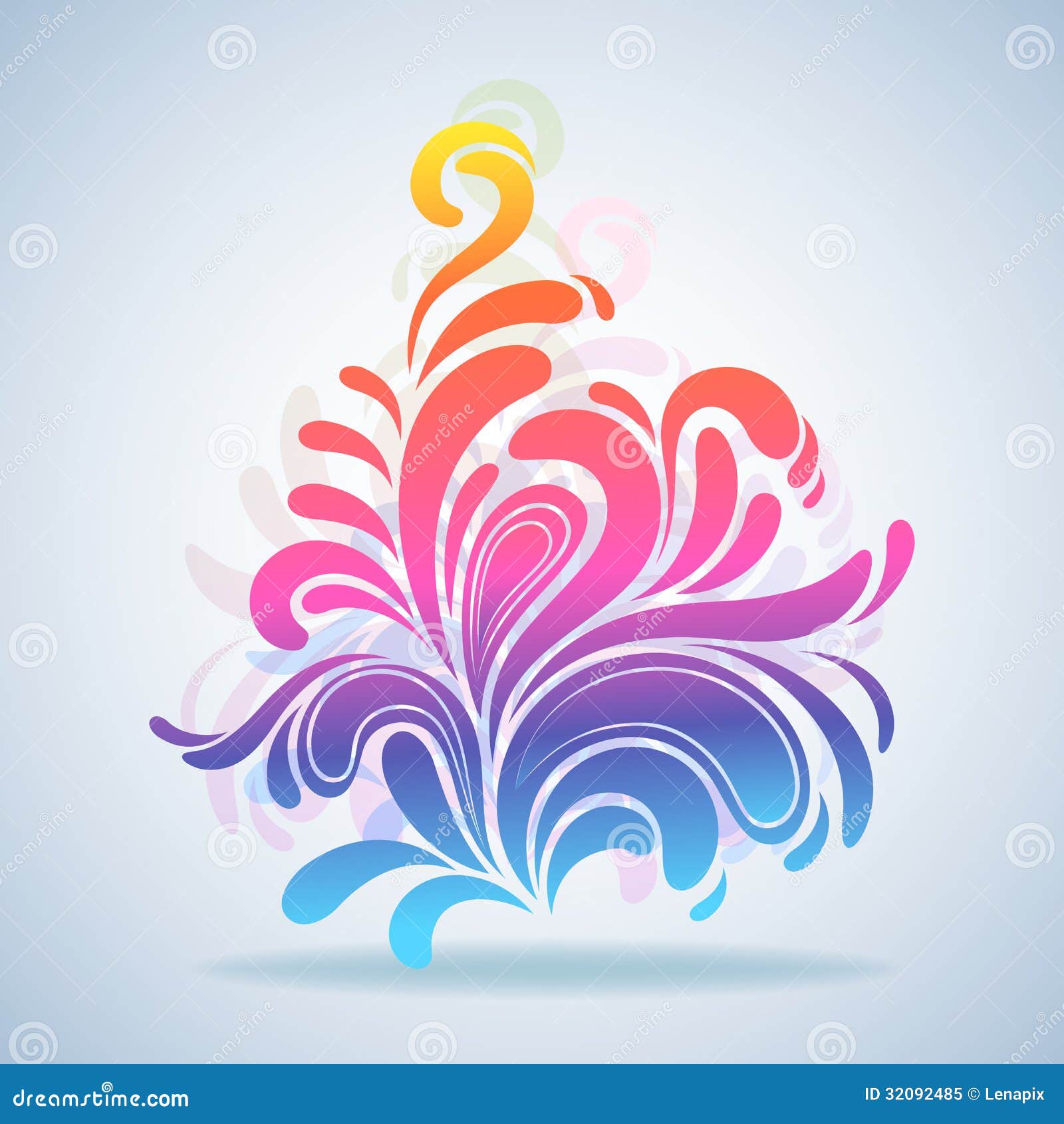 Abstract Colorful Splash Design Stock Vector - Illustration of glow ...