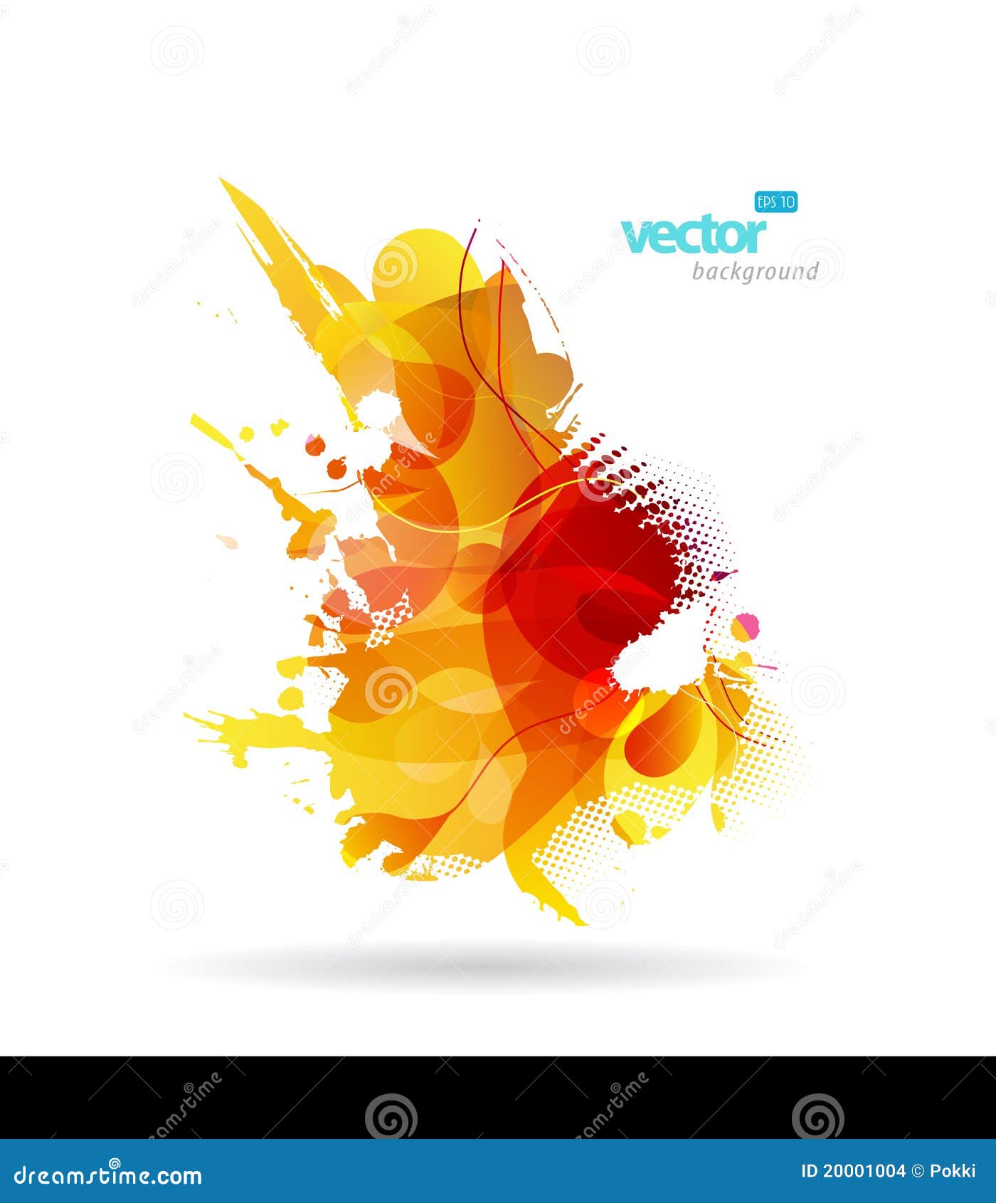 Abstract Colorful Splash Illustration. Stock Vector - Illustration of ...