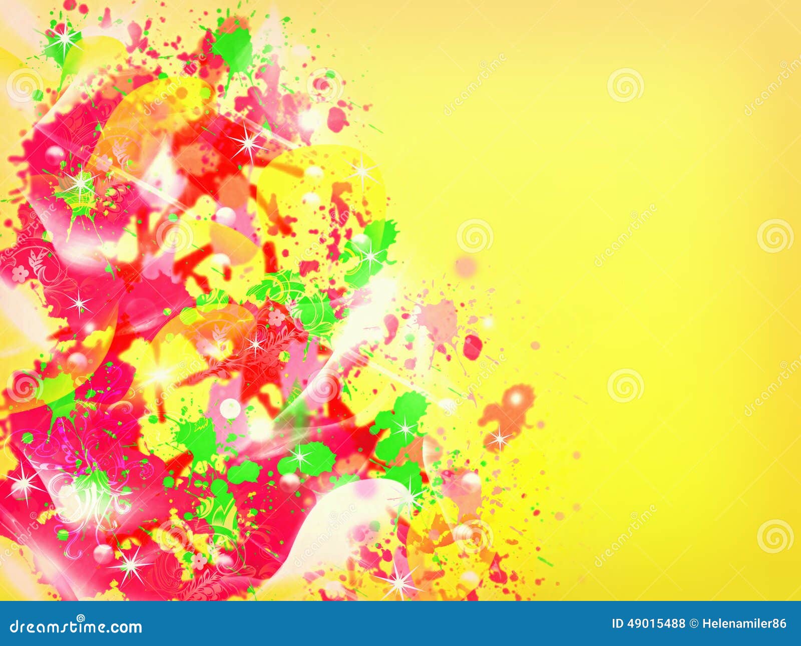Abstract Colorful Splatter Background Stock Illustration - Illustration ...