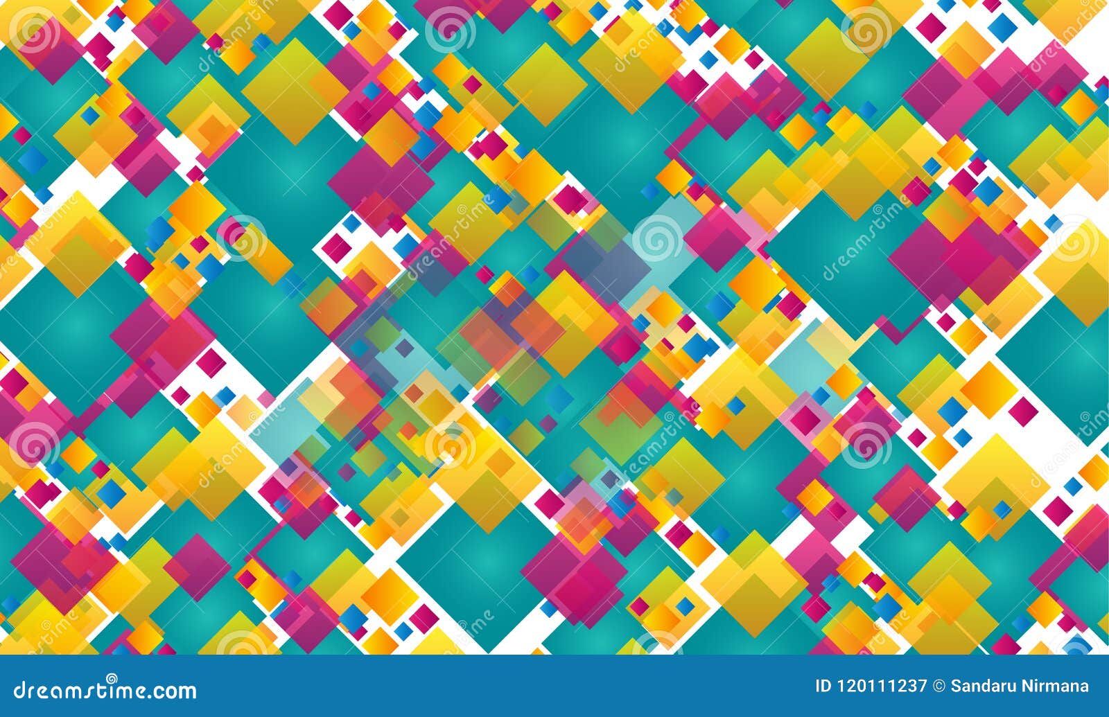 Abstract Colorful Square Seamless Background Design Stock Vector ...