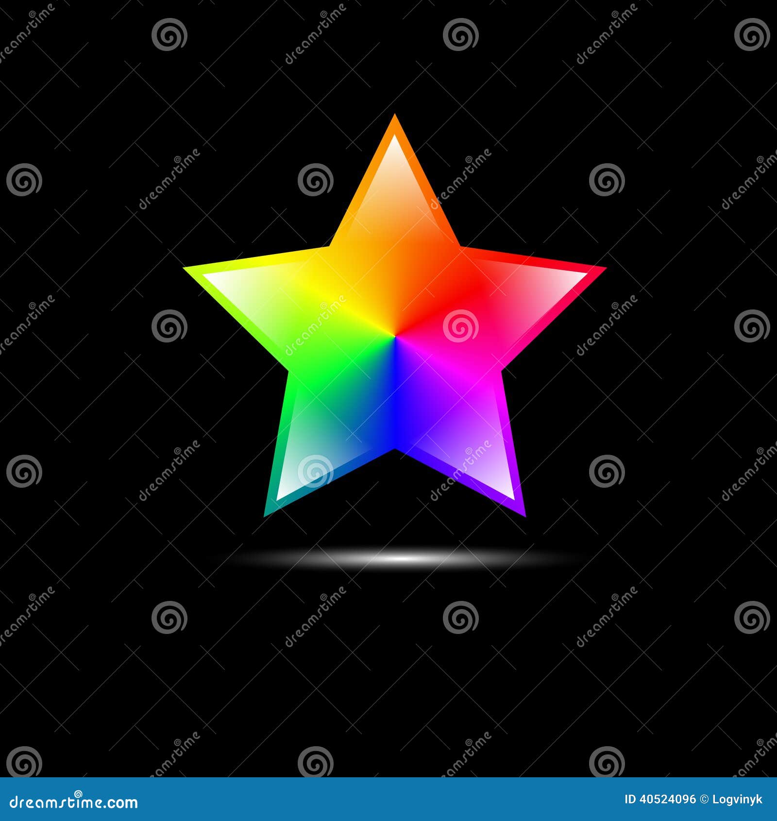 Abstract Colorful Star Shape Stock Illustration - Illustration of ...