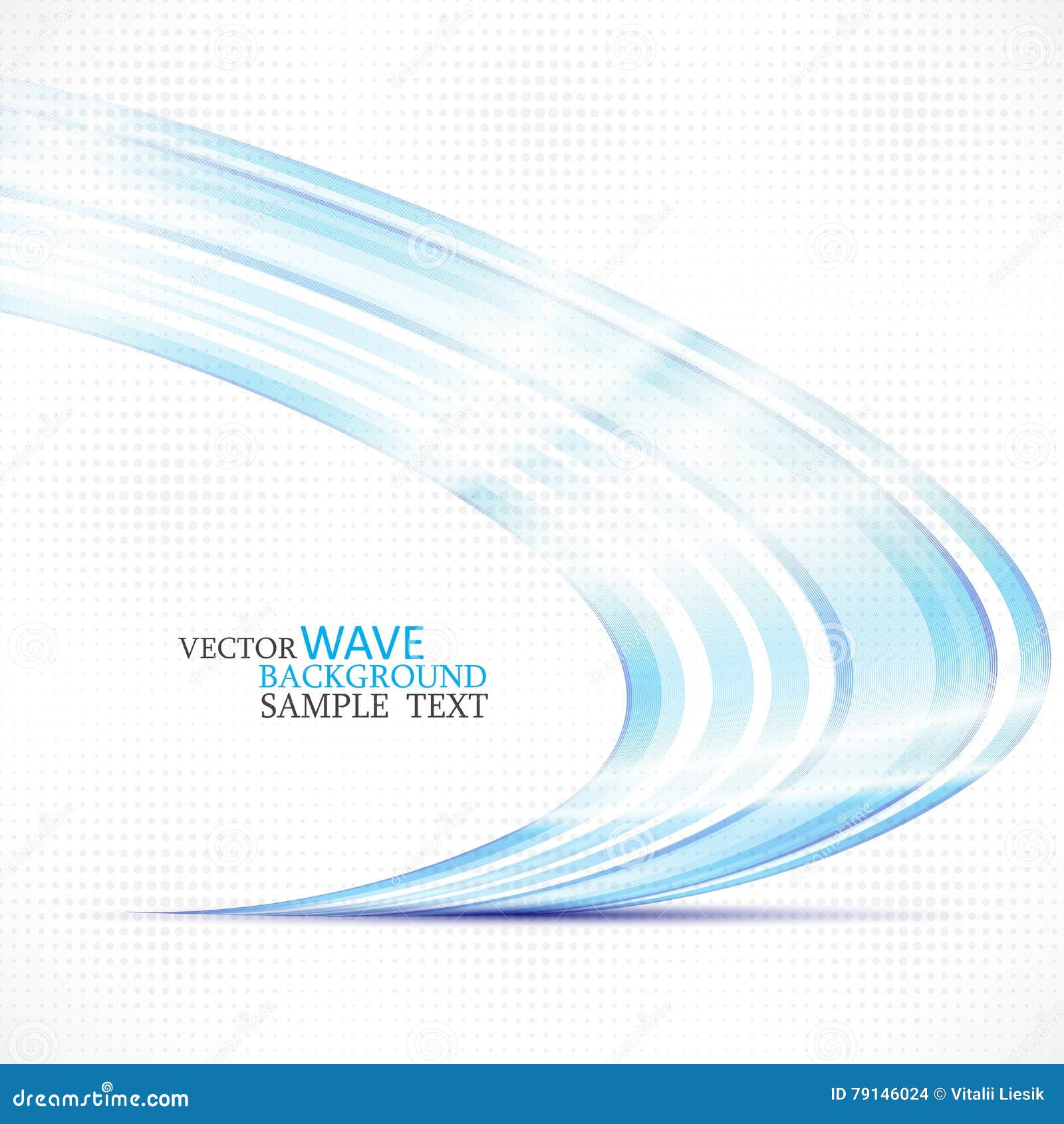 Abstract Colorful Stylish Blue Circle Wave Stock Vector - Illustration ...