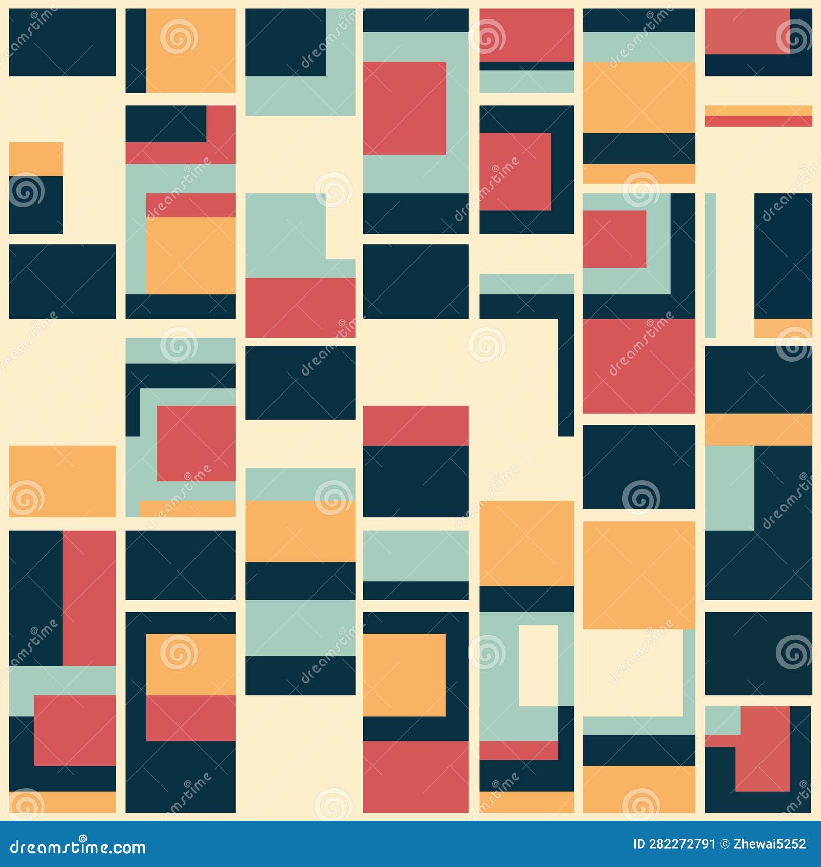 Abstract Colorful Surrealism Square Pattern Background Stock ...