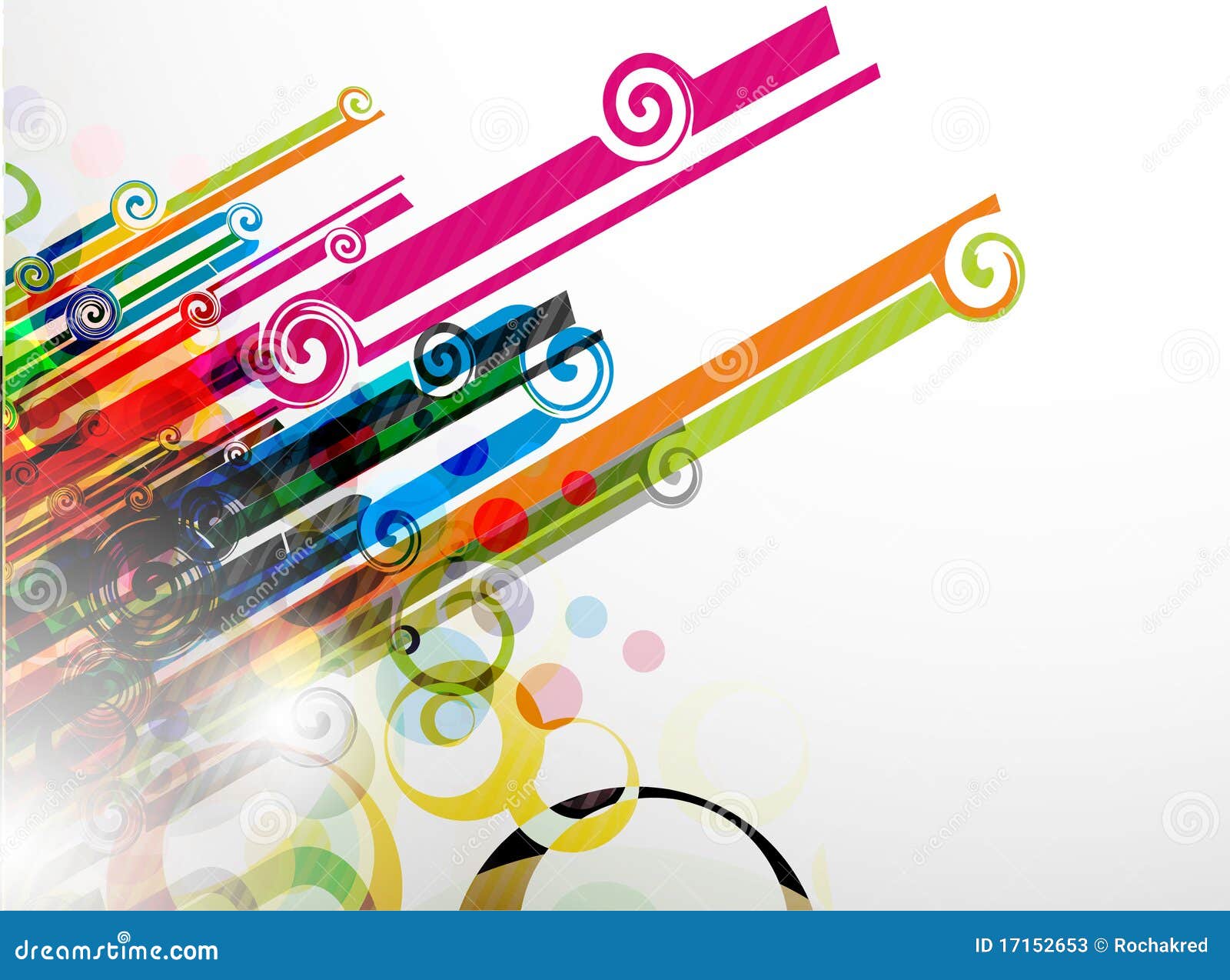 Abstract Colorful Swirl Background Stock Vector - Illustration of ...