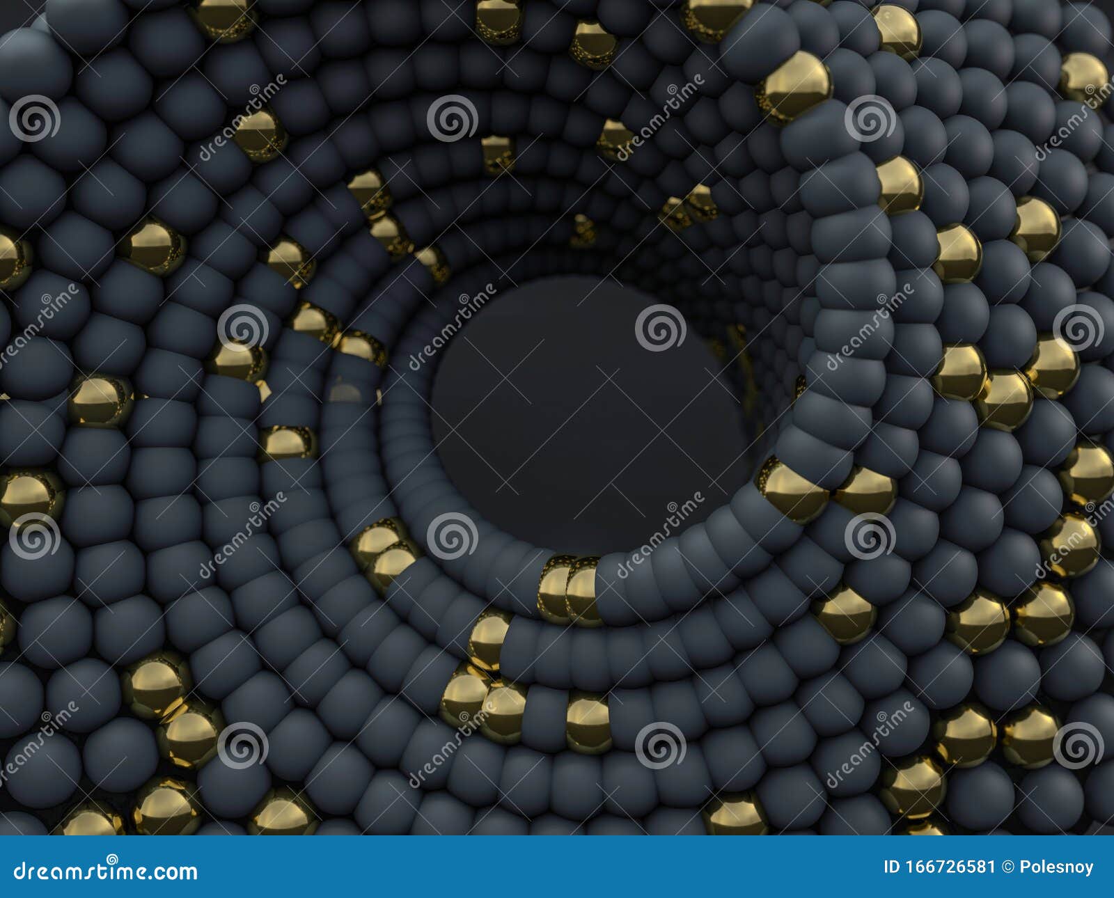 Abstract Colorful Swirled Balls. Creative Background. 3D Stock ...