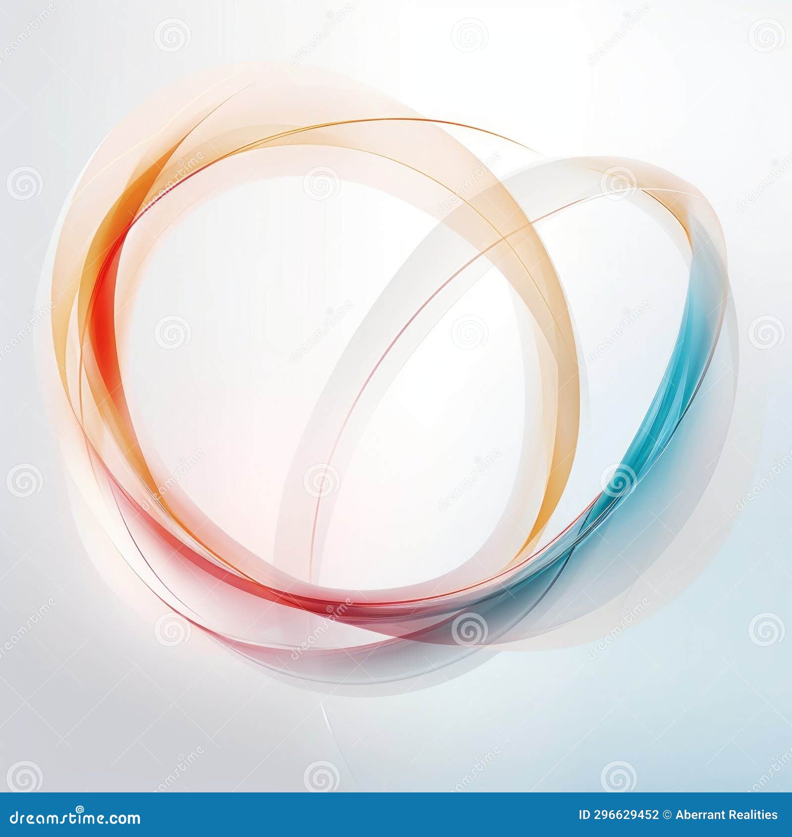 Abstract Colorful Swirls on a White Background Stock Illustration ...