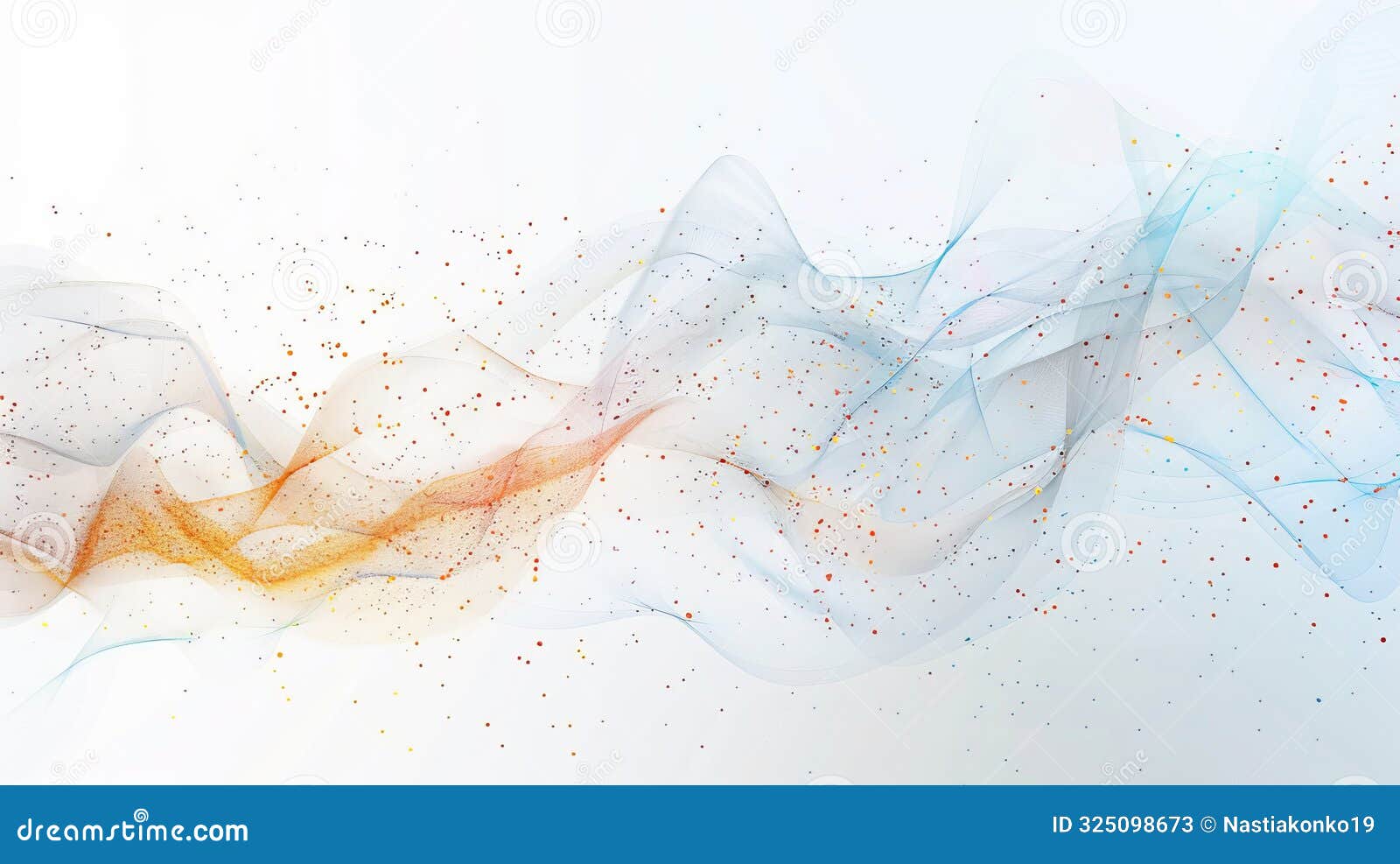 Abstract Colorful Swoosh Wave on White Background, Dynamic Movement and ...