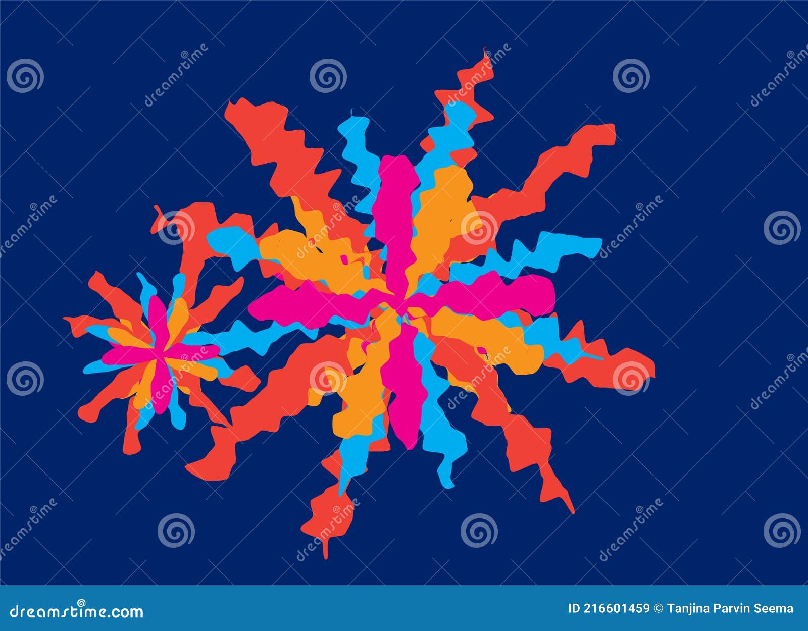 Abstract Colorful Symbol Isolated on White Background Stock ...