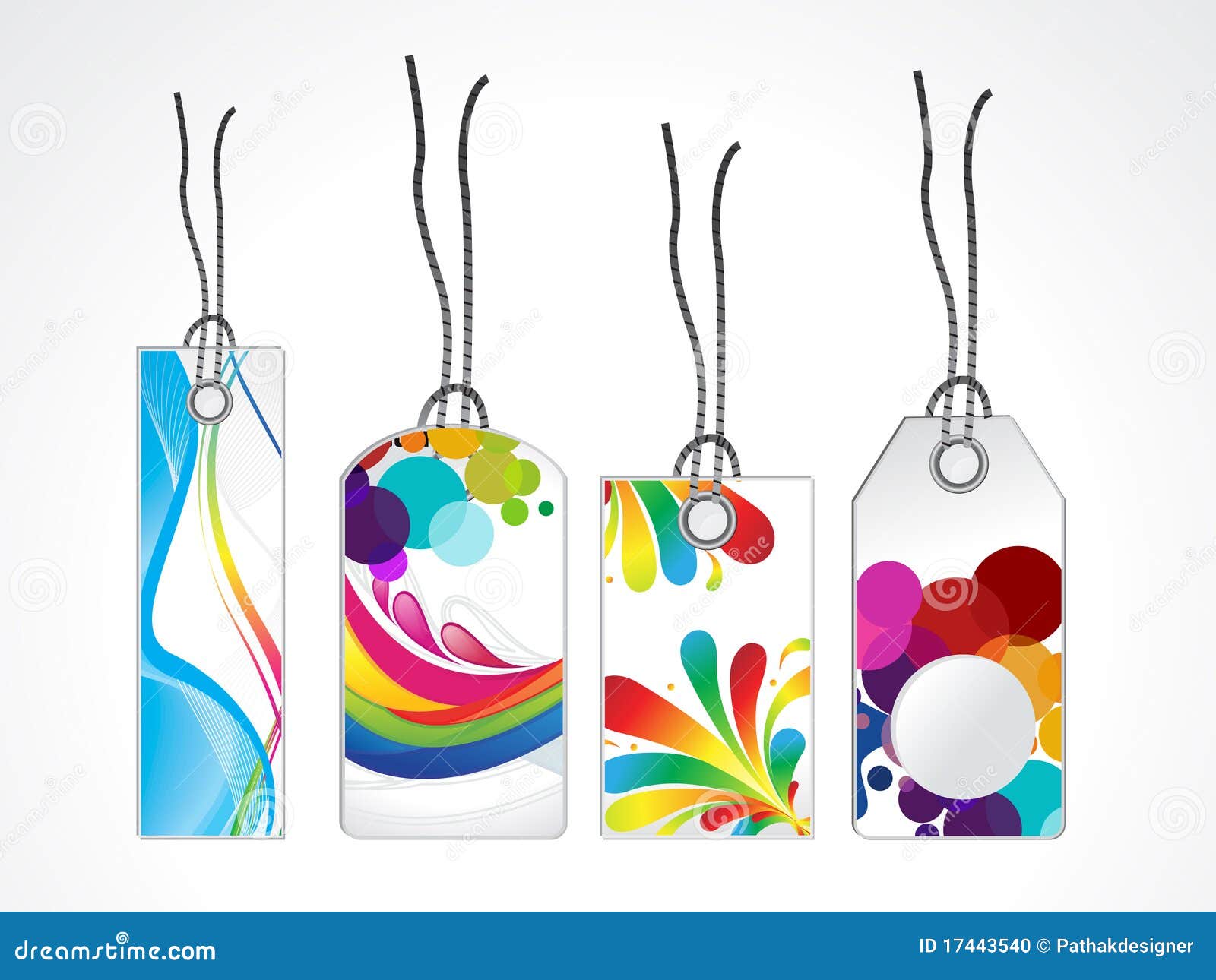 Abstract colorful tags stock vector. Illustration of store - 17443540