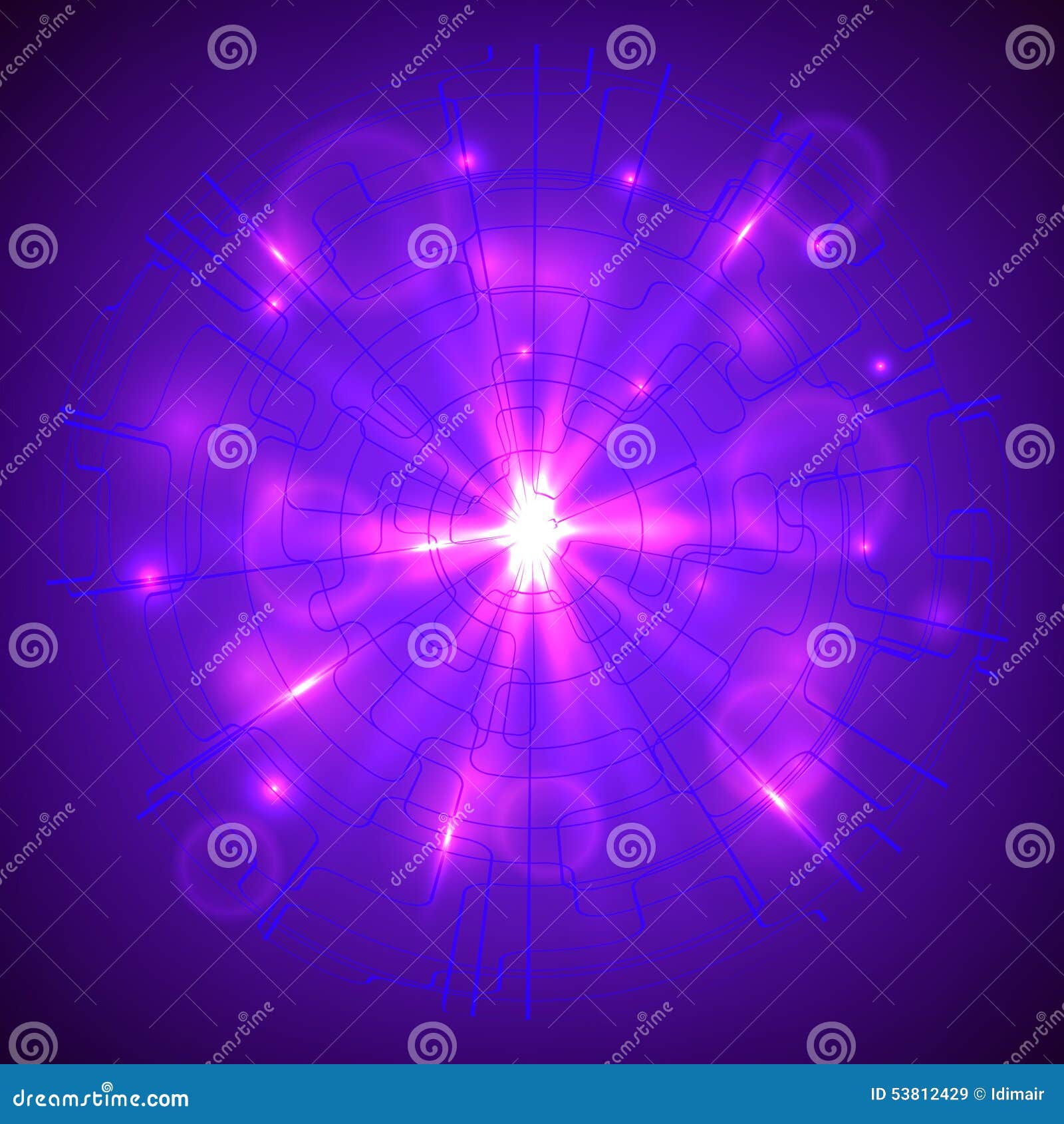 Abstract Colorful Technology Background. Vector Stock Vector ...