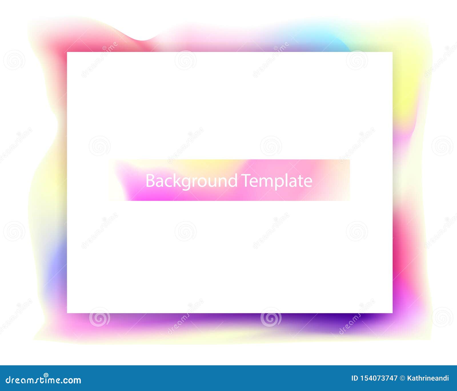Abstract Colorful Template Background with Title Stock Vector ...