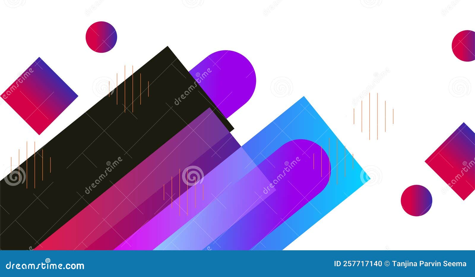 Abstract Colorful Template Banner with Gradient Color. Design Liquid ...