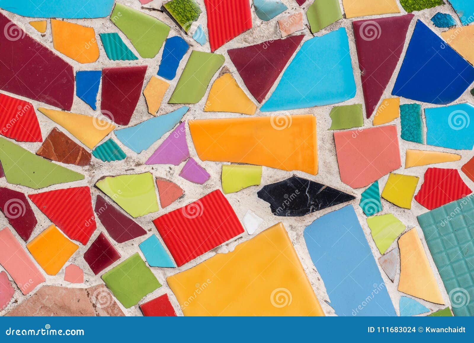 Abstract Colorful Tiles Mosaic Wall for Background Stock Photo - Image ...