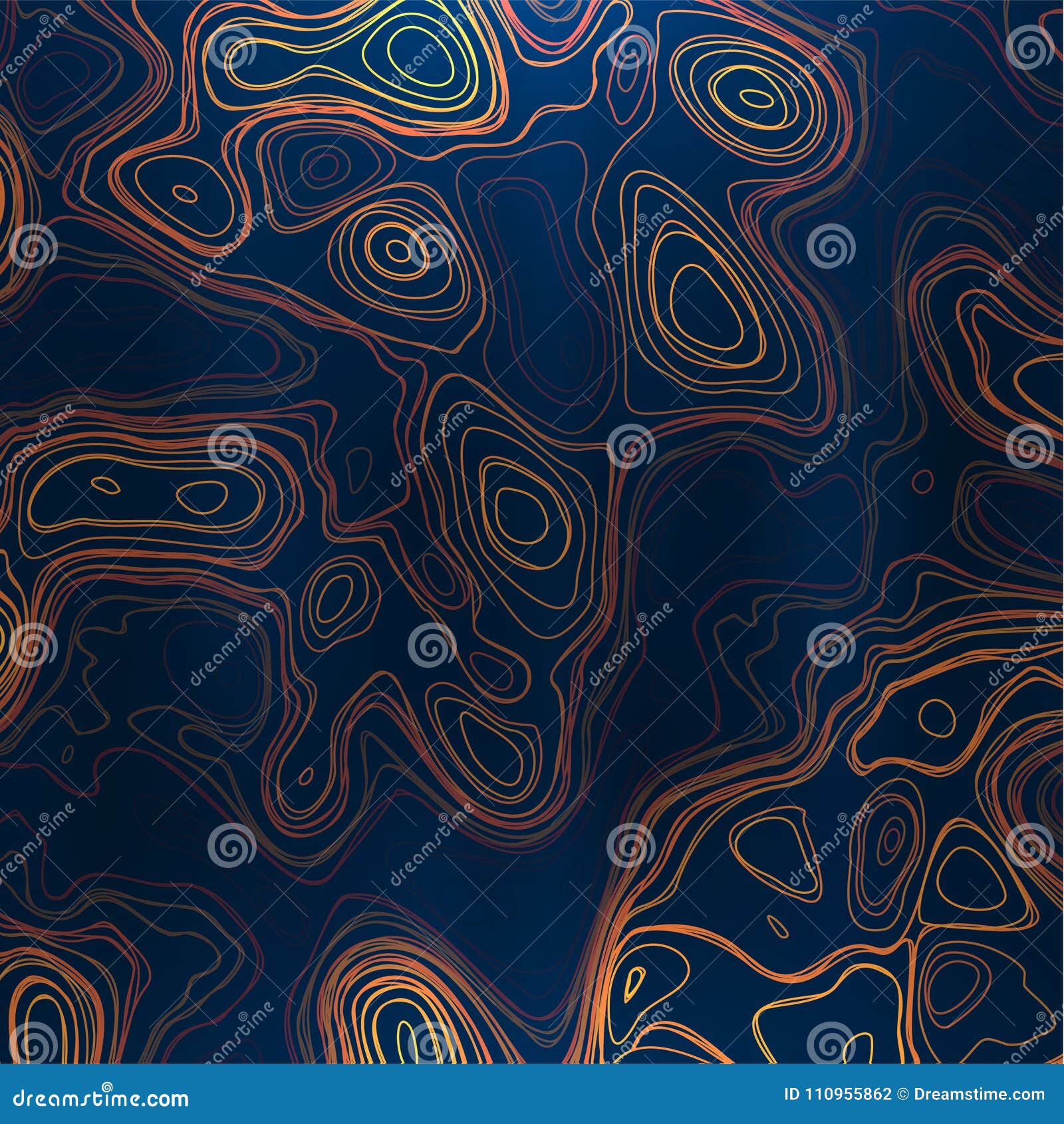 Abstract Colorful Topographic Background with Colored Liquid Wavy Lines ...