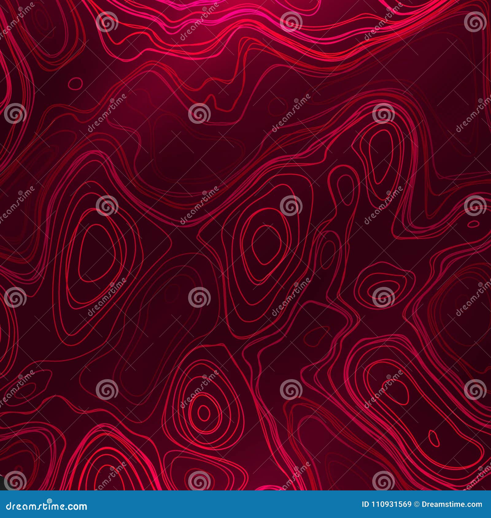 Abstract Colorful Topographic Background with Colored Liquid Wavy Lines ...