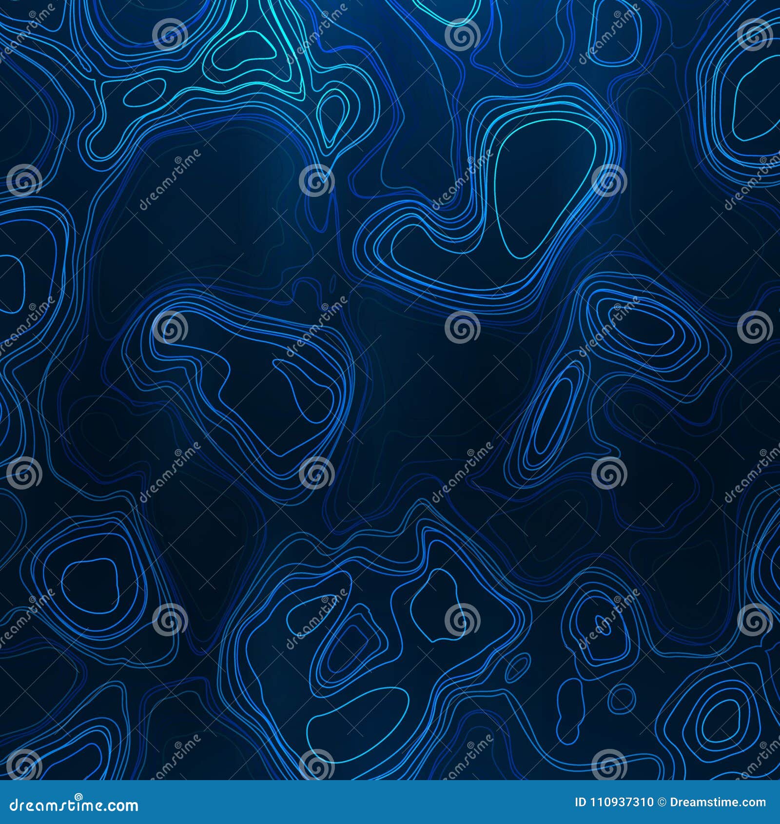 Topographic Map. Liquid Abstract Background. Grey Contours Vector ...