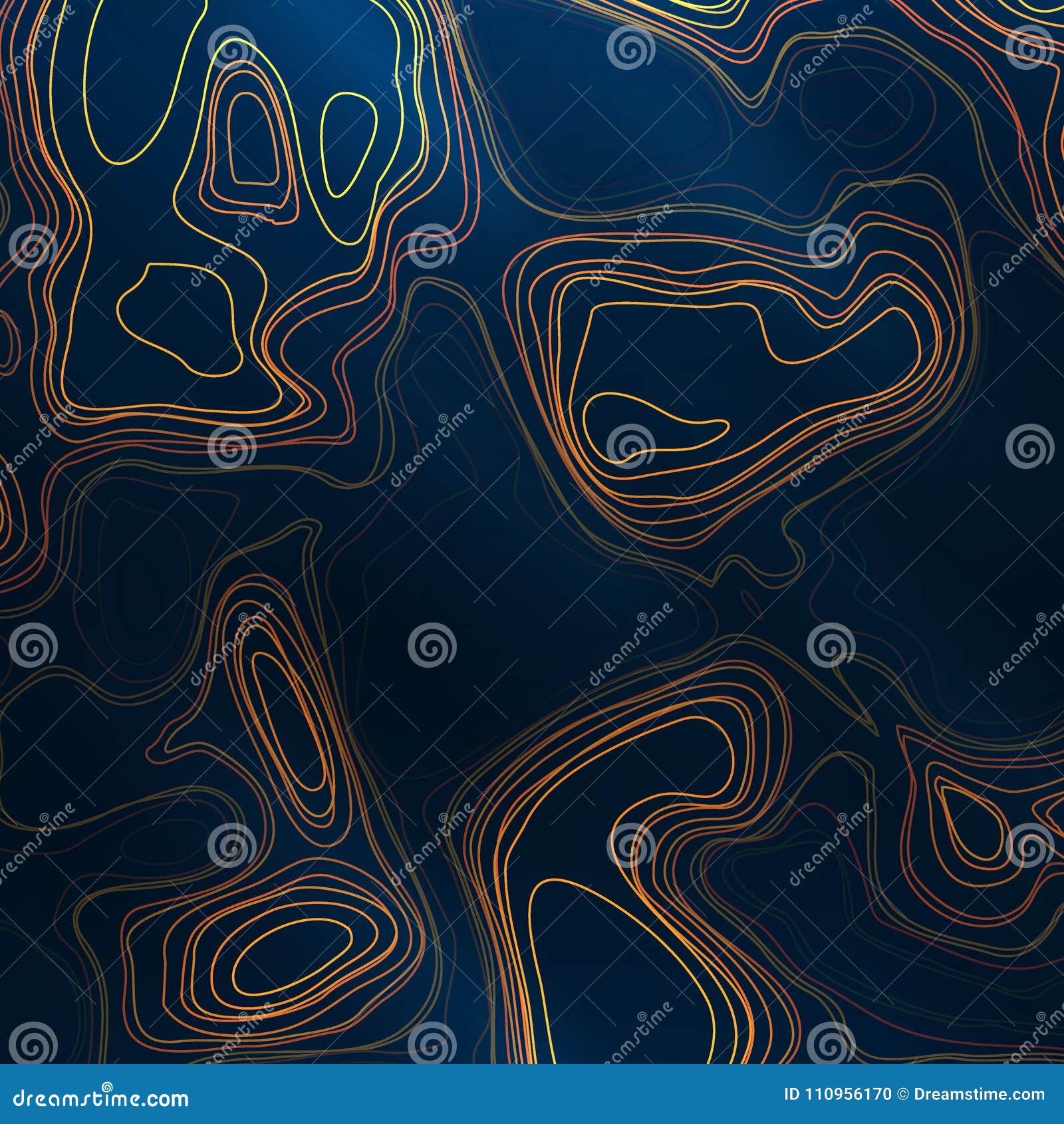 Topographic Map. Liquid Abstract Background. Grey Contours Vector ...