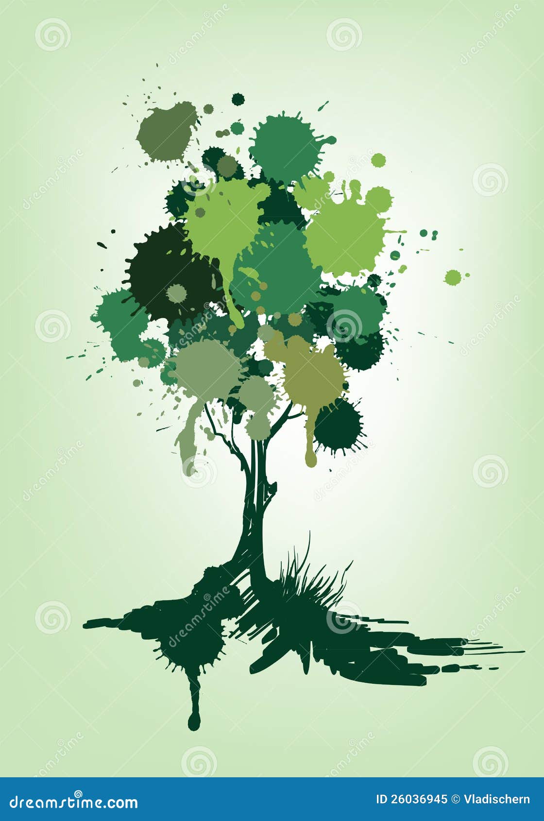 Abstract Colorful Tree . Vector. Stock Vector - Illustration of ...
