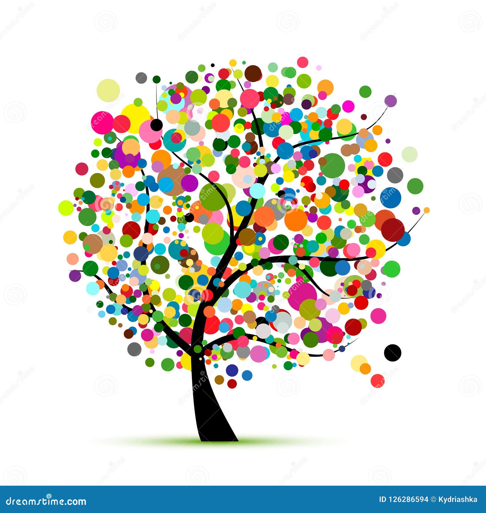 Abstract Colorful Tree for Your Design Stock Vector - Illustration of ...