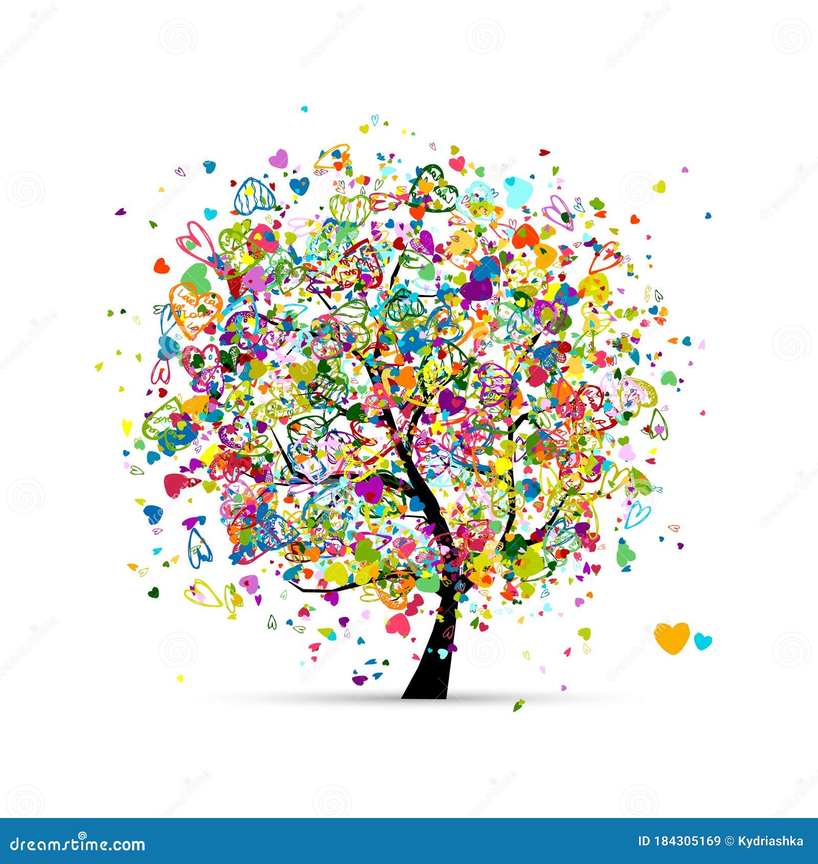 Abstract Colorful Tree for Your Design Stock Vector - Illustration of ...