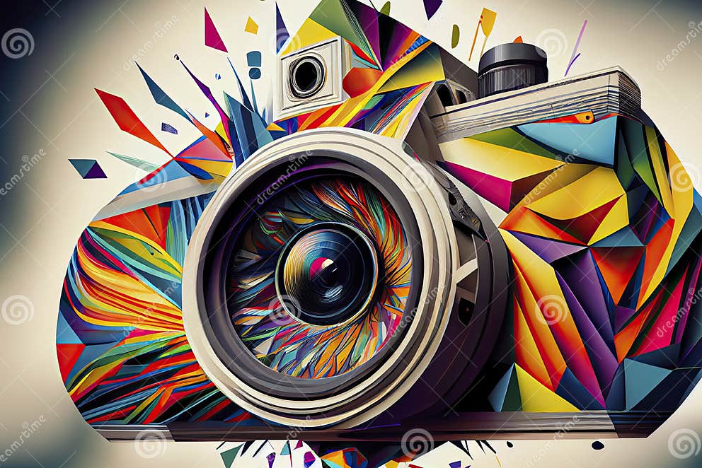 Abstract Colorful Triangle Geometrical Photography Logo Stock ... Abstract Colorful Triangle Geometrical Photography Logo Stock ...