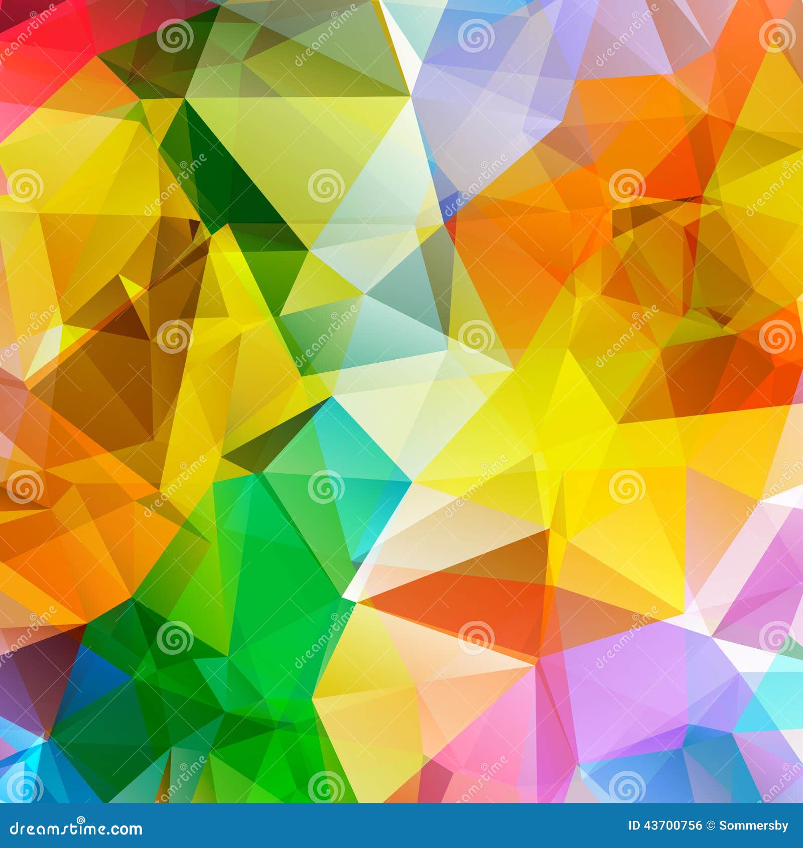 Abstract Colorful Triangle Polygonal Background Stock Vector ...