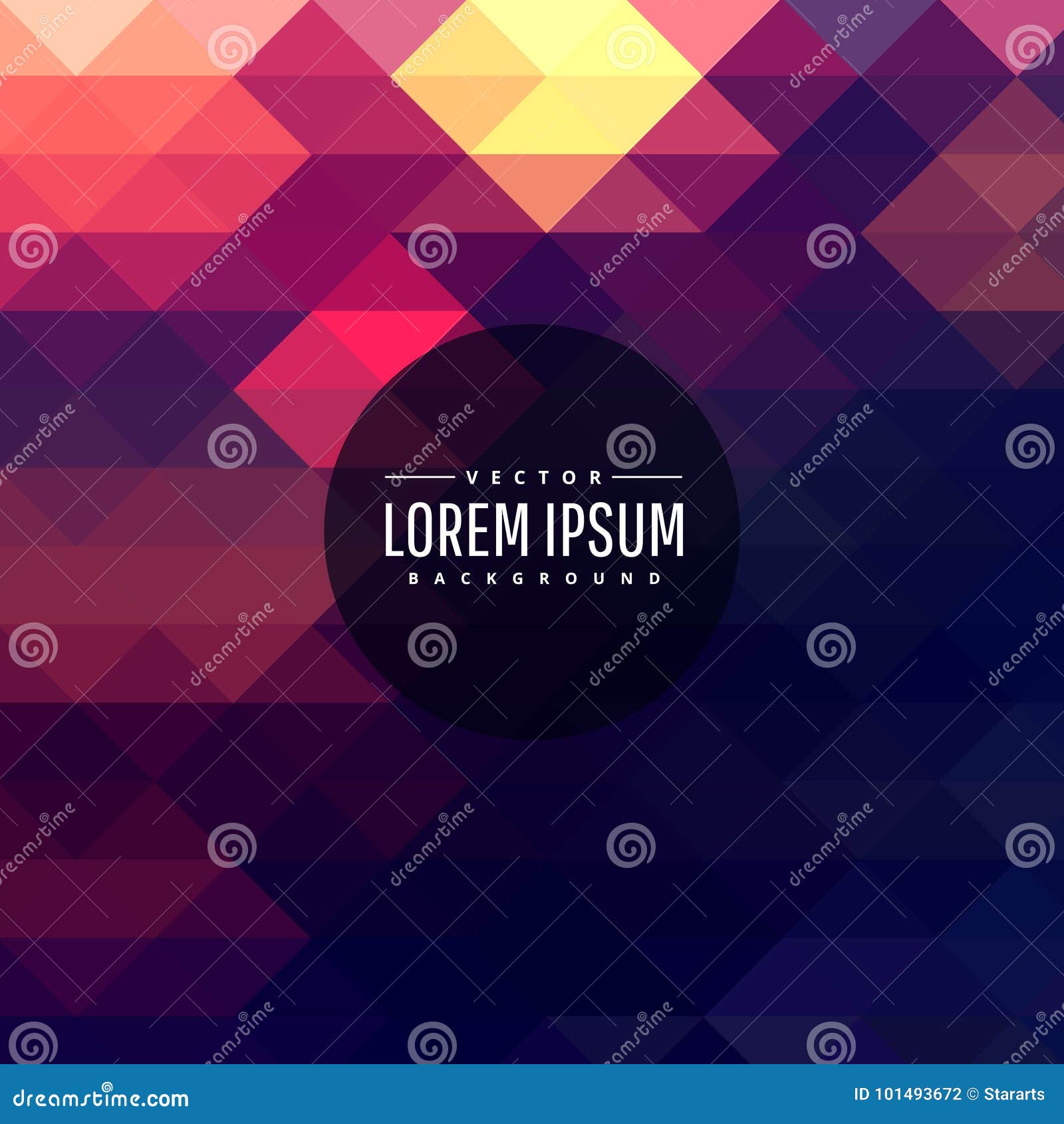 Abstract Colorful Triangle Shapes Background Stock Vector ...