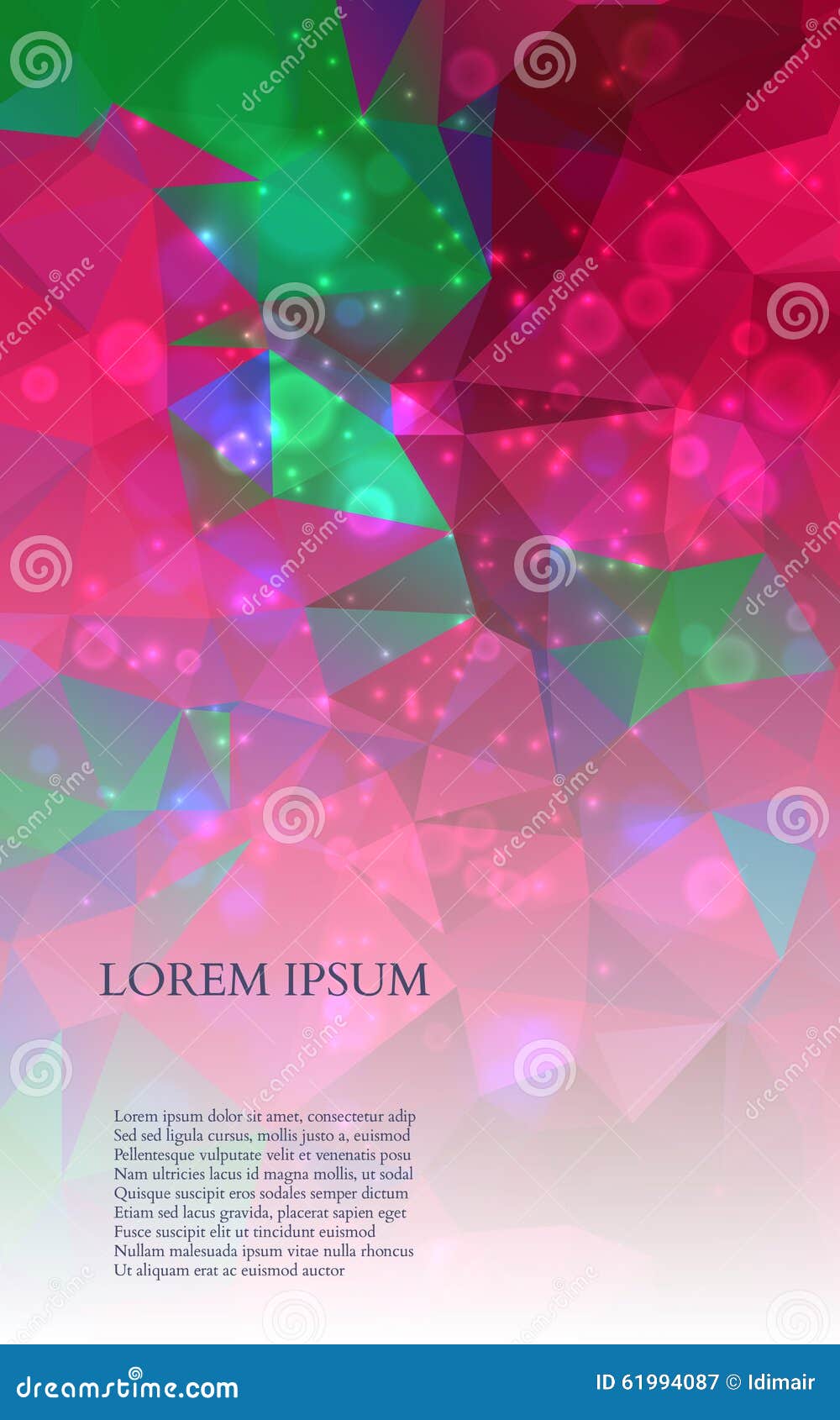 Abstract Colorful Triangles Background. Vector Stock Vector ...