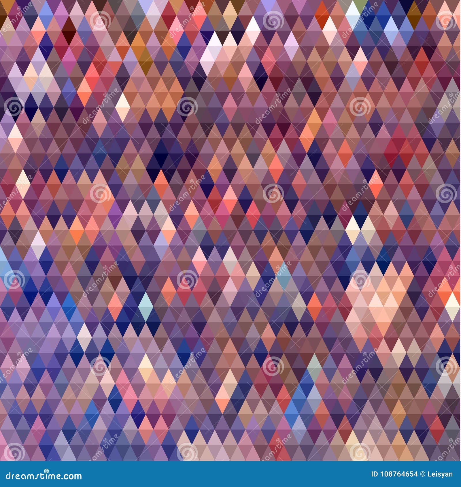 Colorful Triangular Background with Pixelated Effect Stock Vector ...