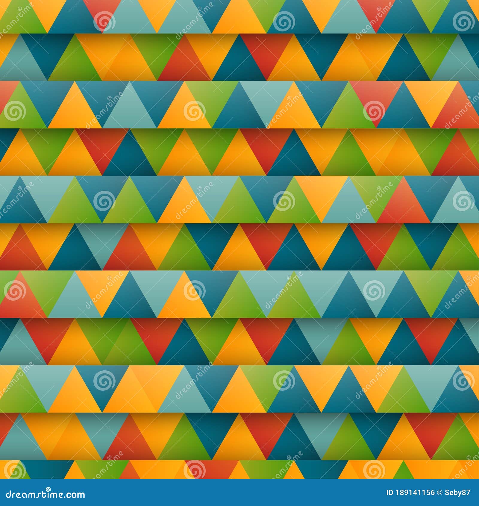Abstract Colorful Triangles, Vector Stock Vector - Illustration of ...
