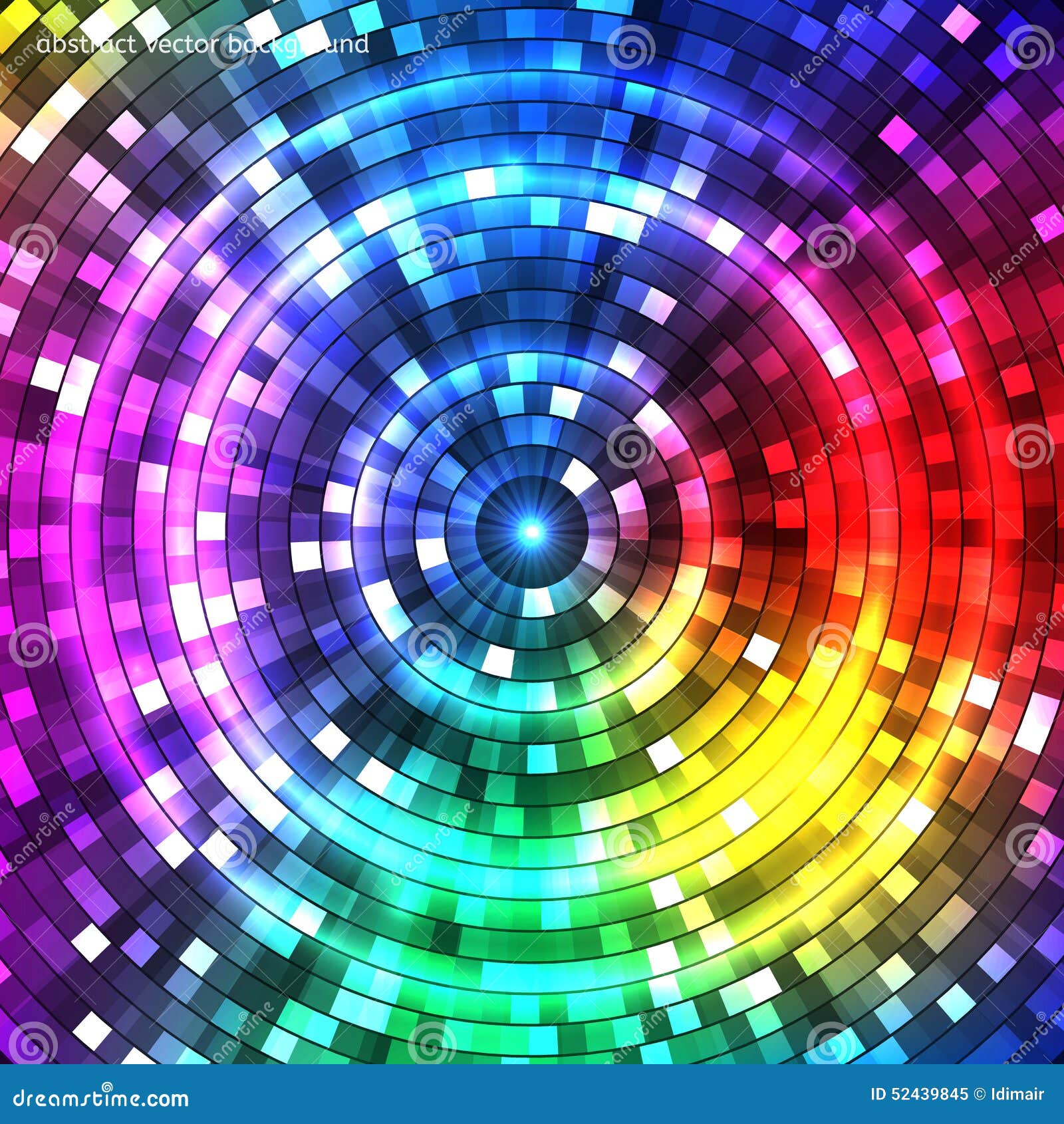 Abstract Colorful Tunnel. Background. Vector Stock Vector ...