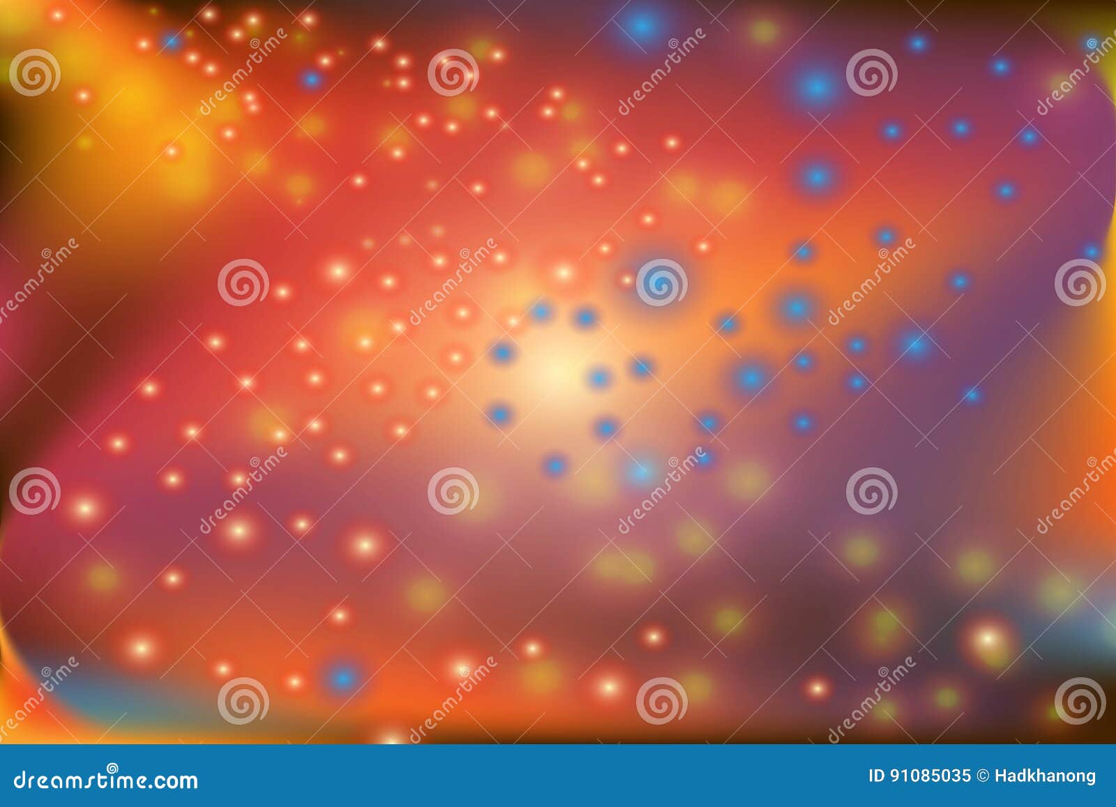 Abstract Colorful Twist Shape and Blinking Dot Stock Vector ...