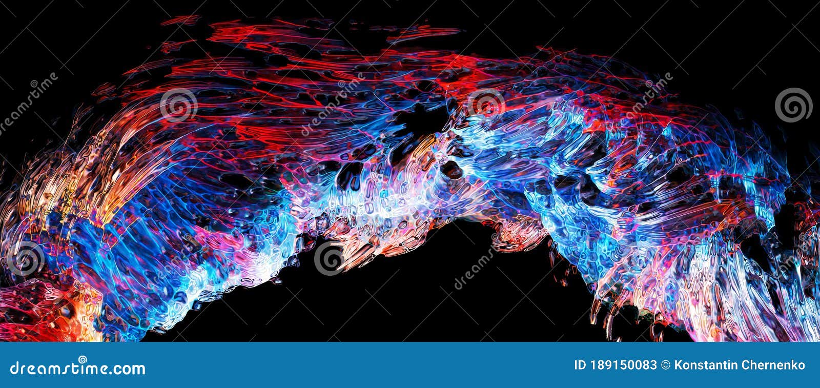 Abstract Colourful Ultra-wide Background Stock Illustration ...