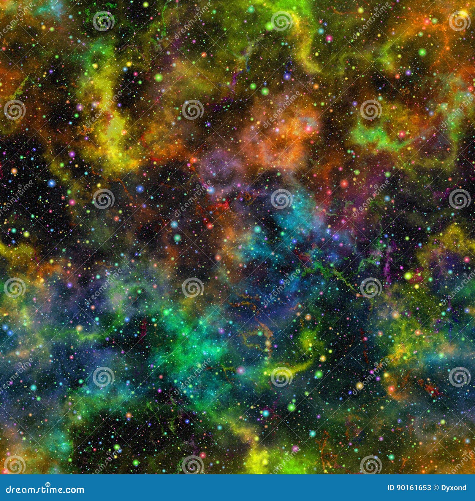 Abstract Colorful Universe, Multicolor Nebula Night Starry Sky, Shiny ...