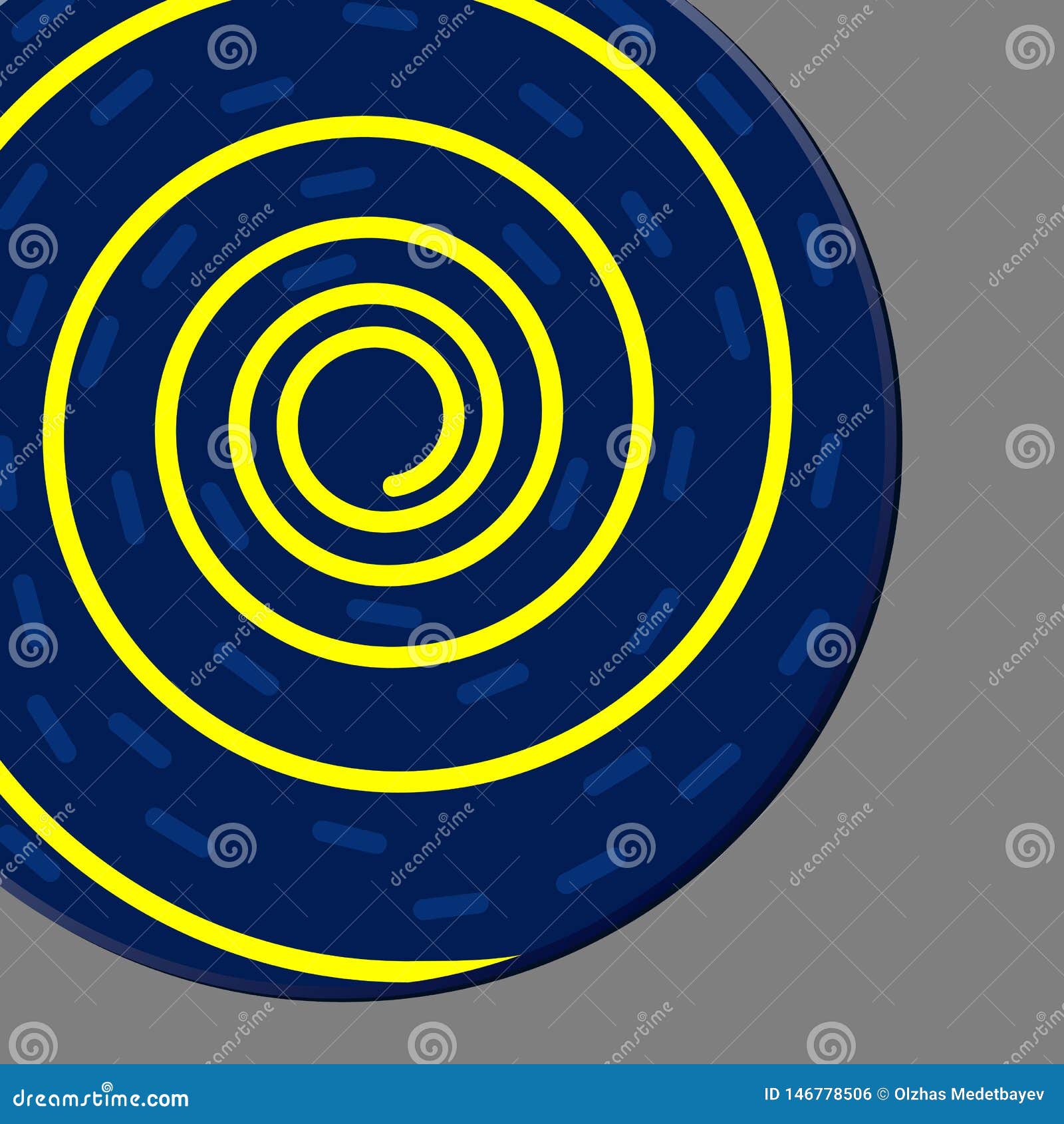 Abstract Colorful Vector Background with Blue Circle Shape. Stock ...