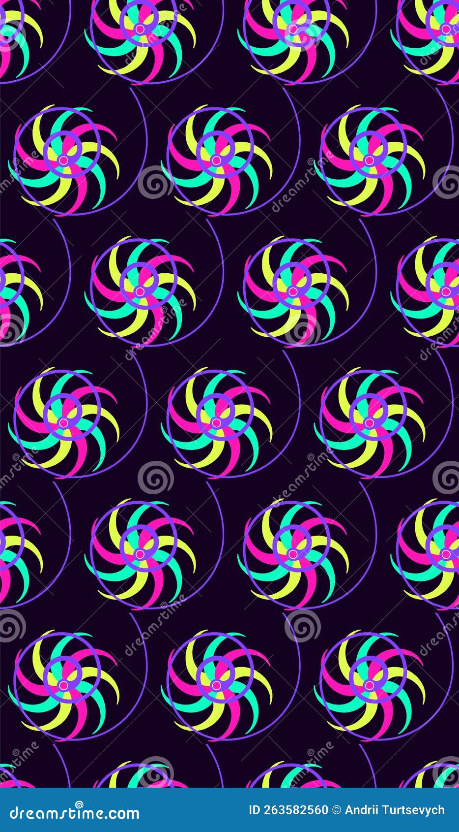 Abstract Colorful Vector Background with Psychedelic Effect, Circus ...