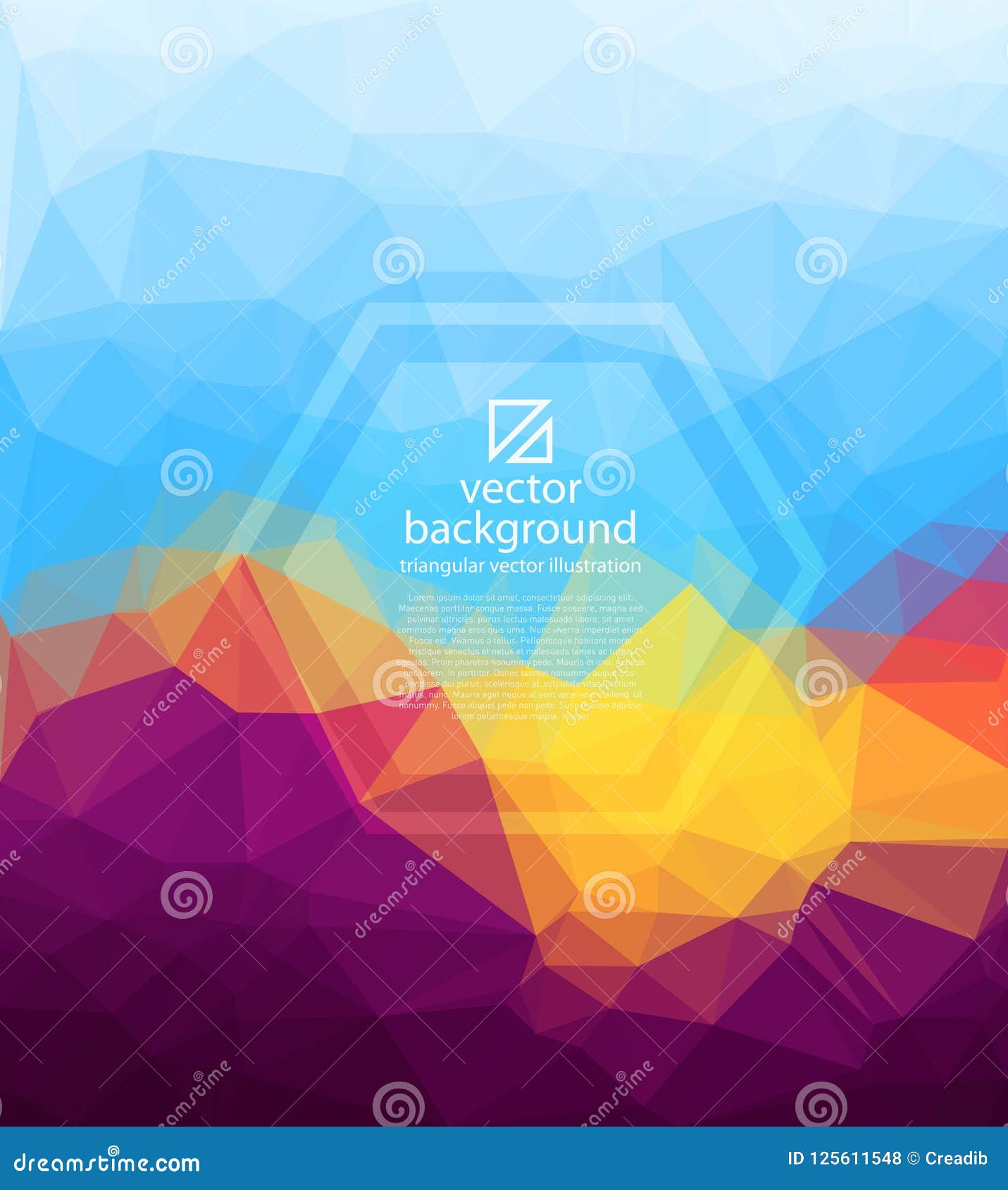 Abstract Colorful Vector Background with Triangles Stock Vector ...