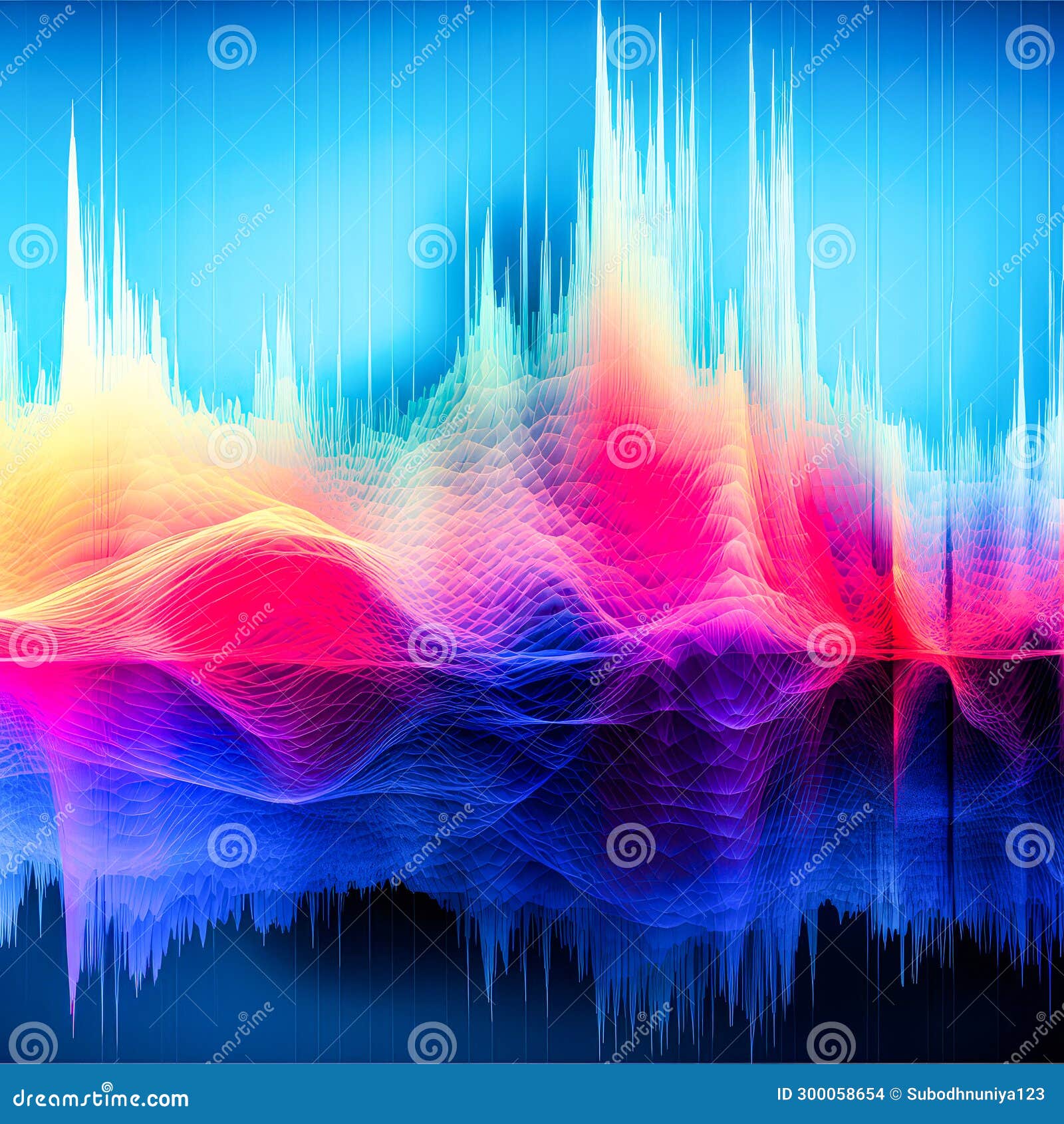 Abstract Colorful Vector Image for Music Studio Website Catchy Design ...