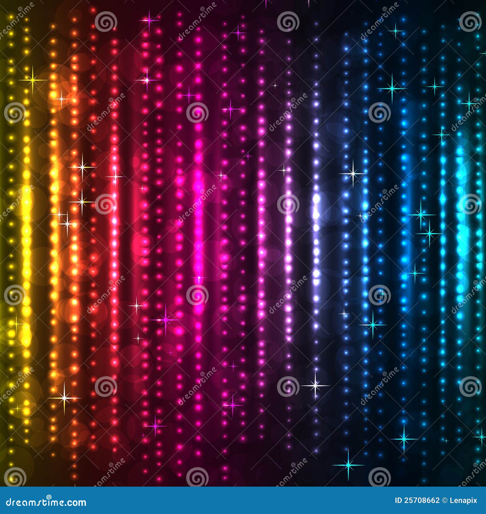 Abstract Colorful Vertical Lights Stock Vector - Illustration of night ...