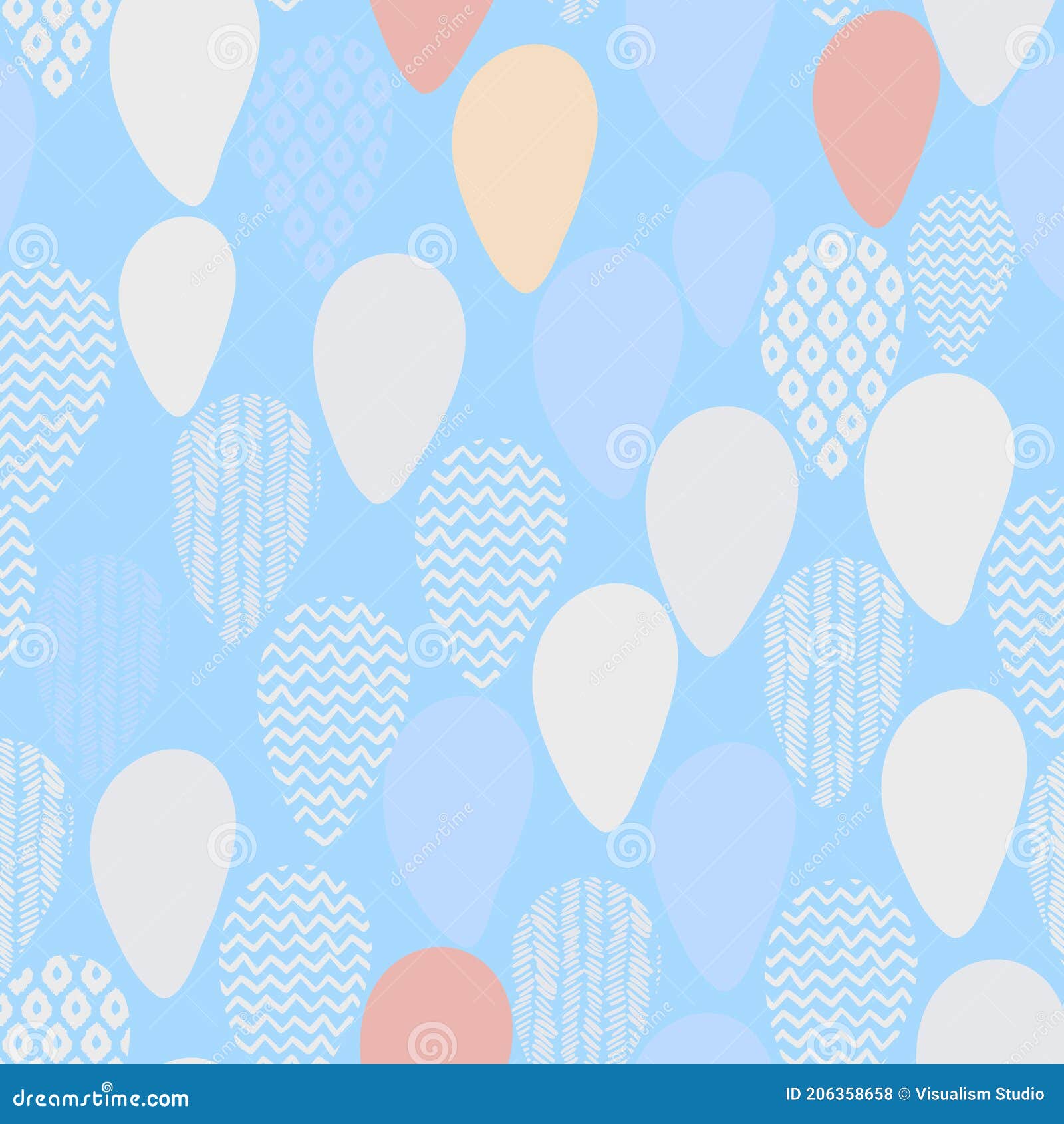 Abstract Colorful Water Object Pattern with Geometric Minimalist ...