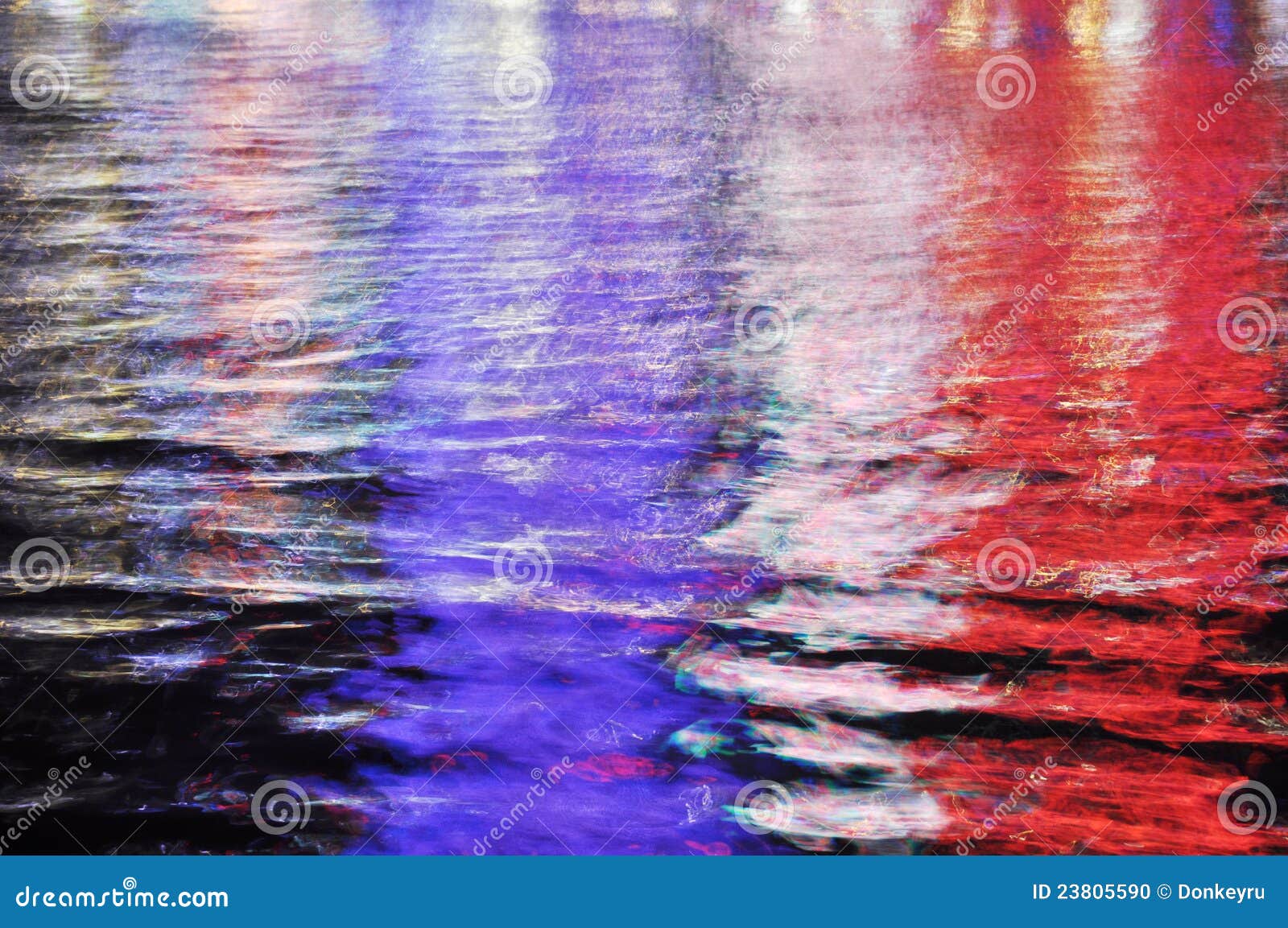 Abstract Colorful Water Reflection Stock Photo - Image of display ...