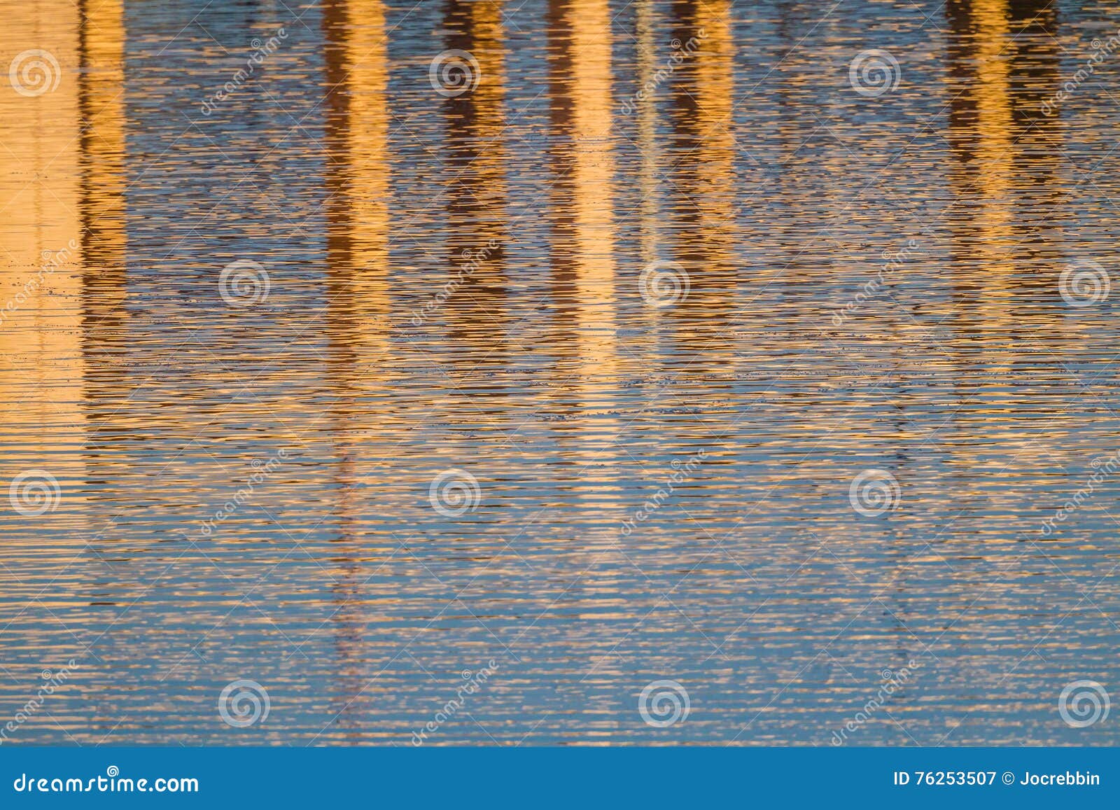 Abstract Colorful Water Reflections of Orange and Blue Stock Image ...